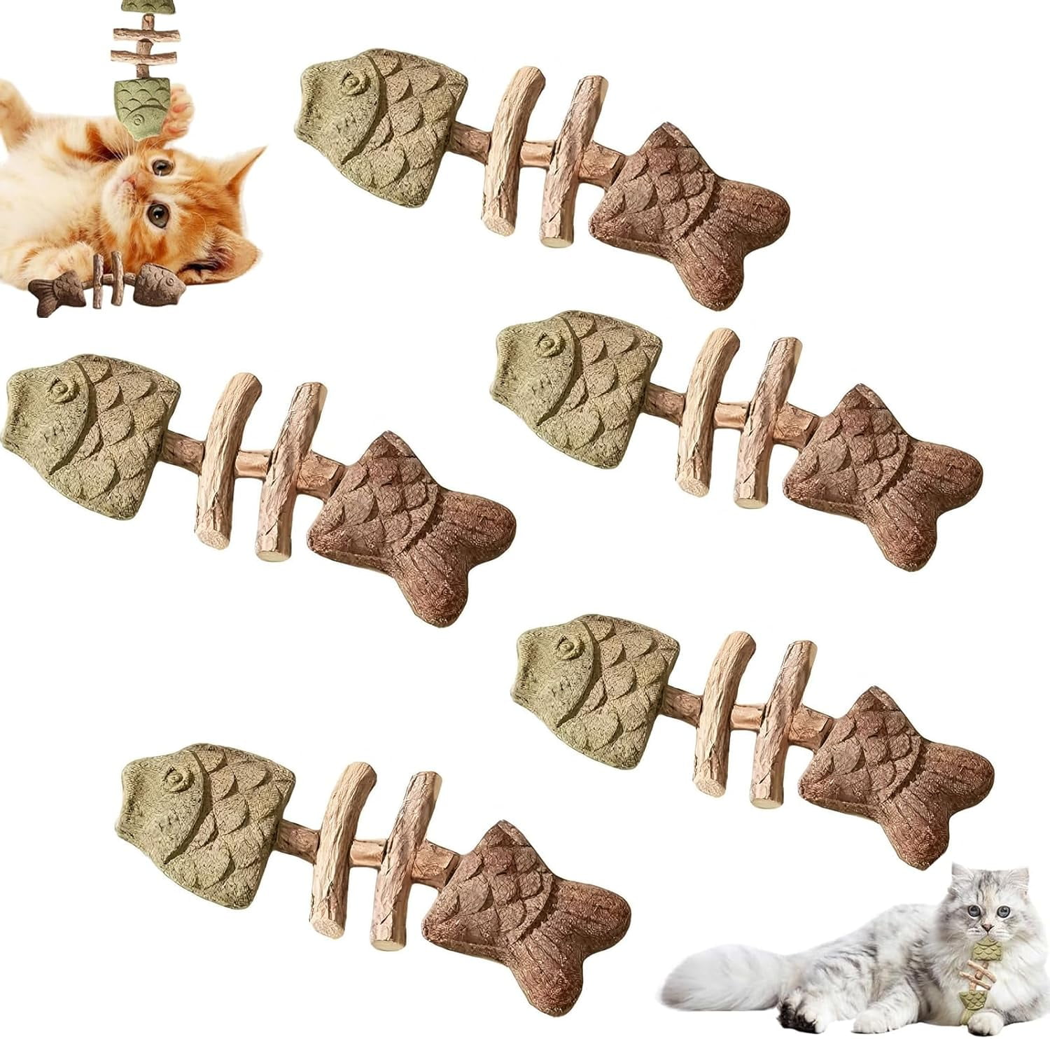 Natural Fishbone Cat Dental Toy, Natural Cat Dental Toy, Fishbone ...