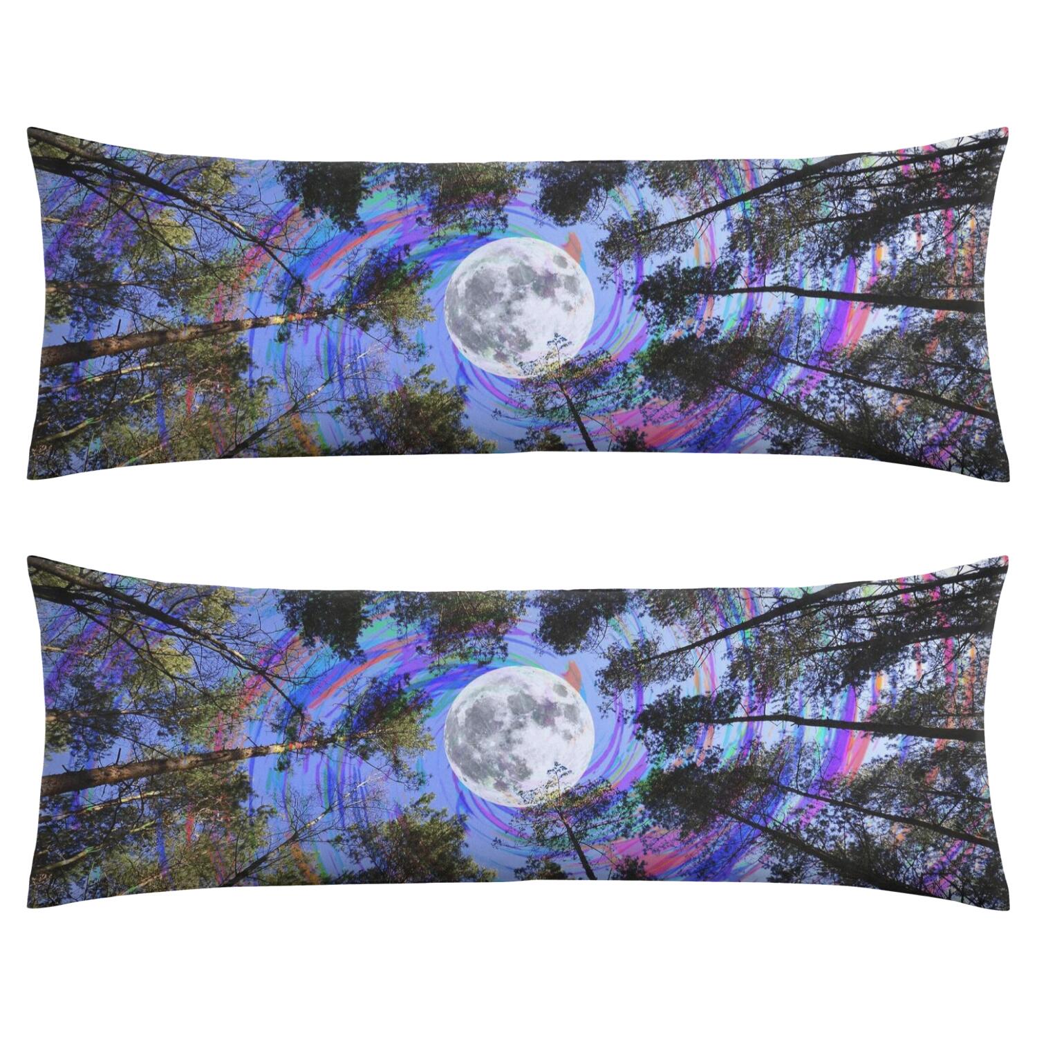 Natural Floral Body Pillow Cover 20x54 - Earthy Long Pillow Case with ...