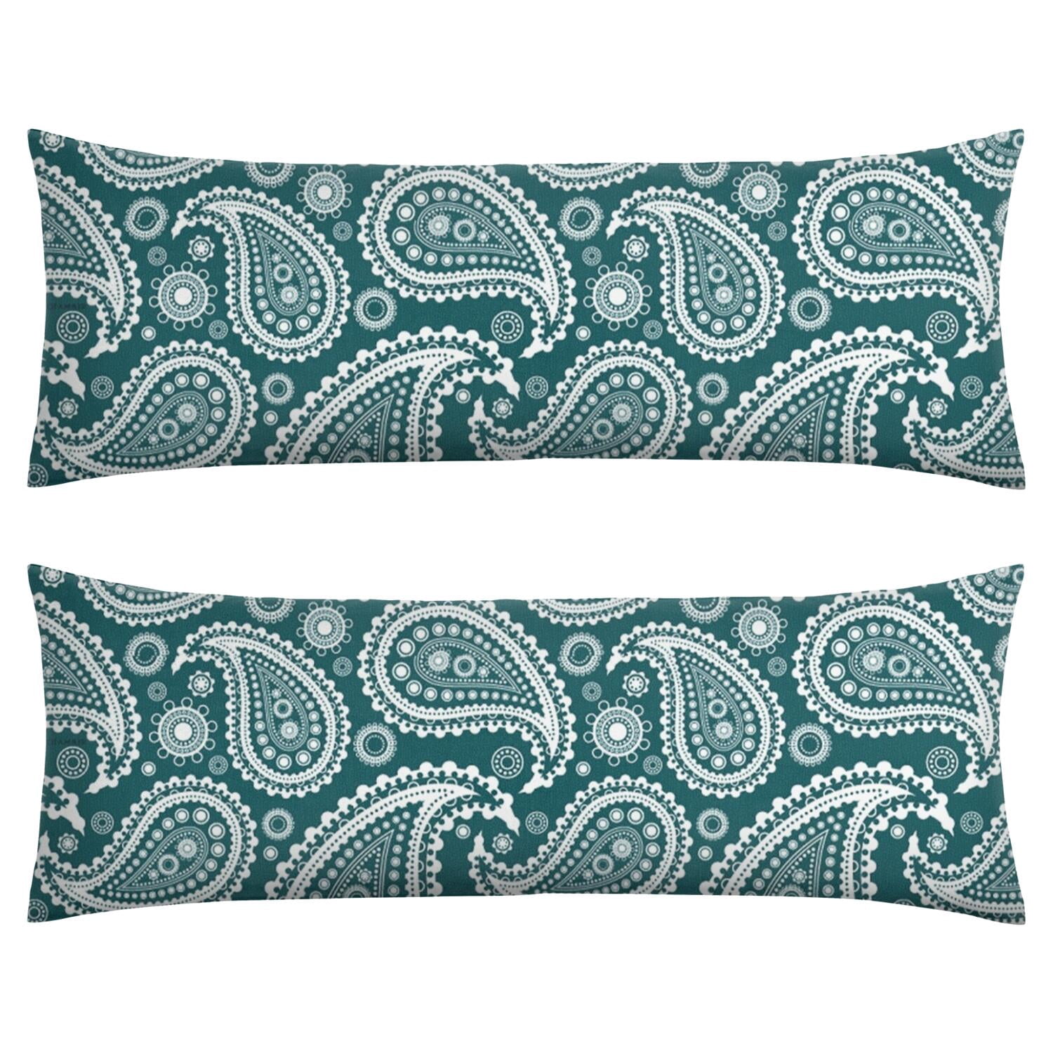 Natural Floral Body Pillow Cover 20x54 - Earthy Long Pillow Case with ...