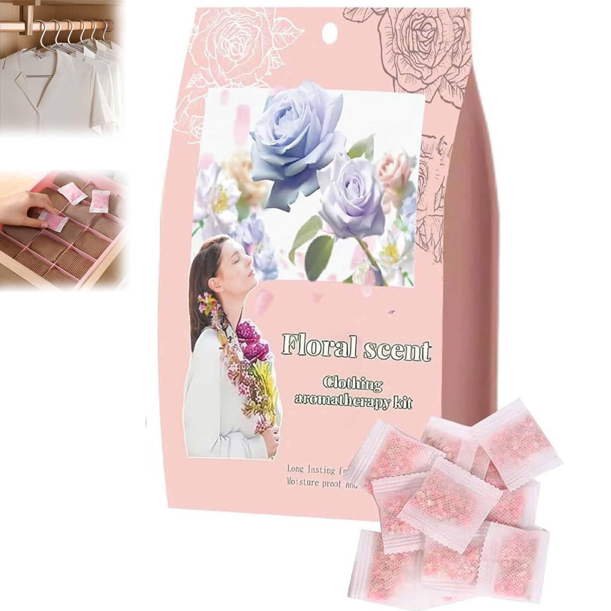 Natural Floral Camphor Balls, Rose Sachet Bag for Clothes Storage ...