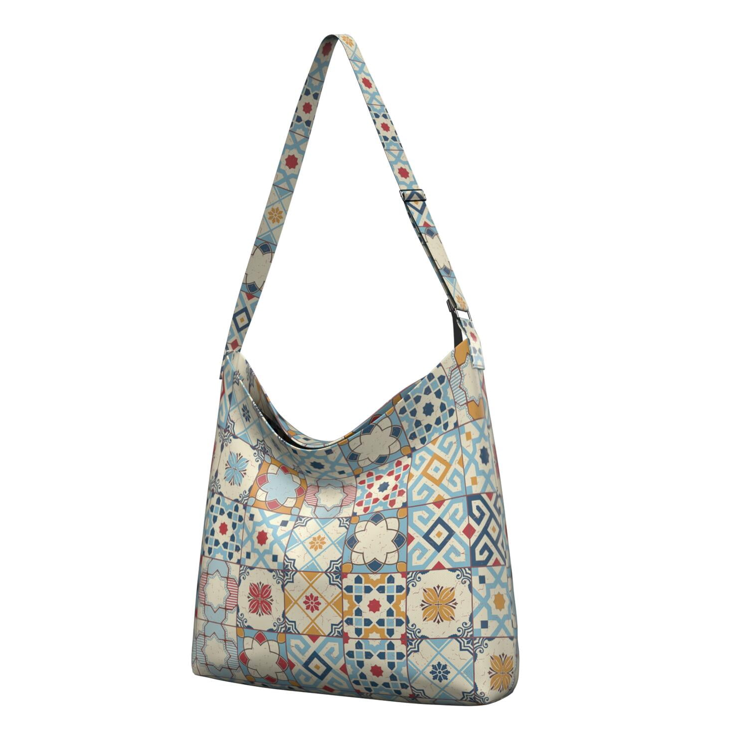 Natural Floral Crossbody Shoulder Bag - Aesthetic Earthy Sling Tote ...