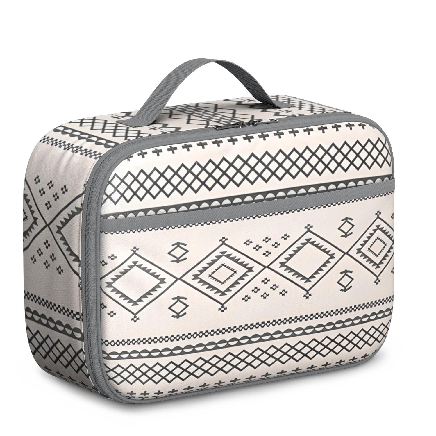 Natural Floral Insulated Lunch Box, Reusable Thermal Lunch Bag with ...