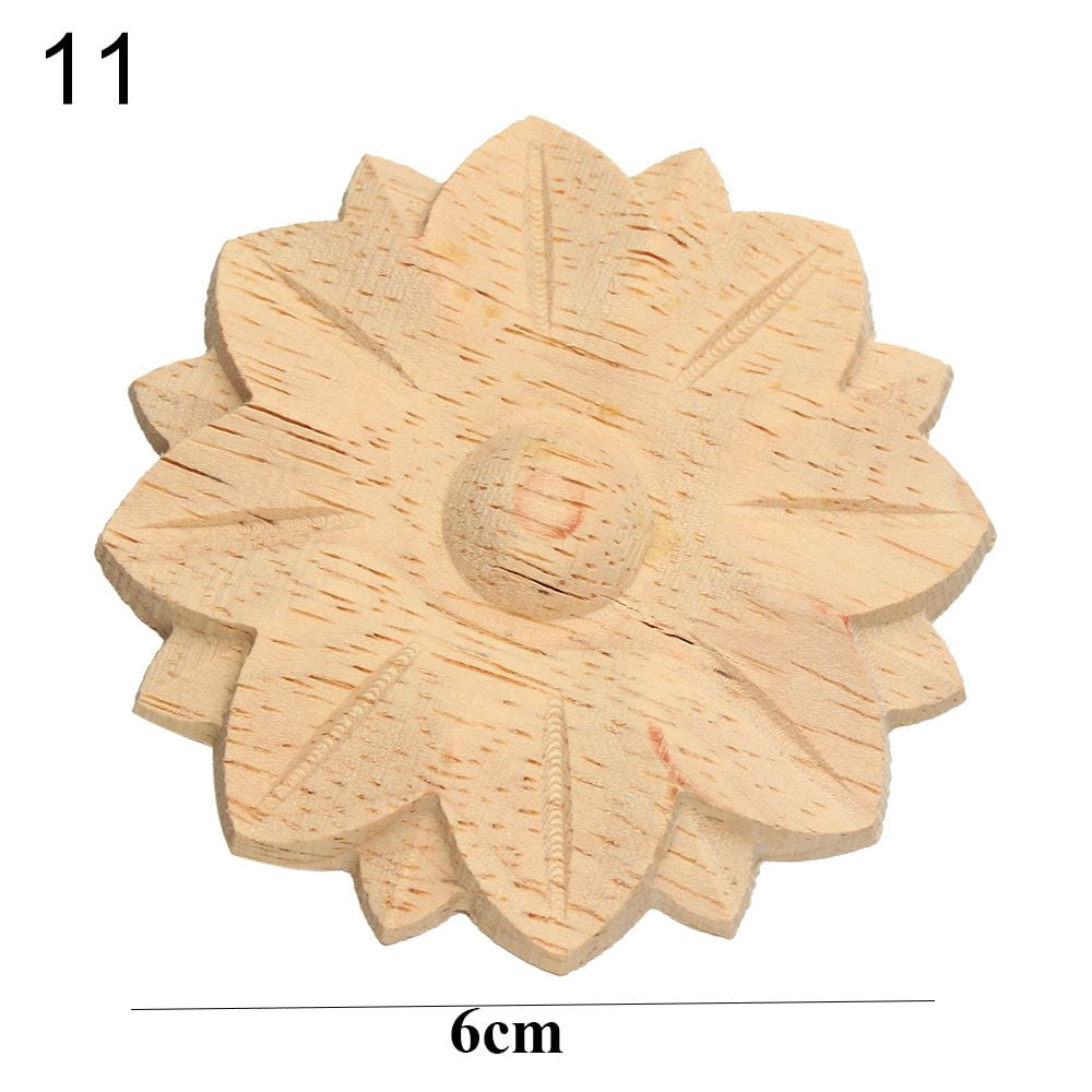 Natural Floral Wall Door Decoration Unique Wood Carved Woodcarving ...