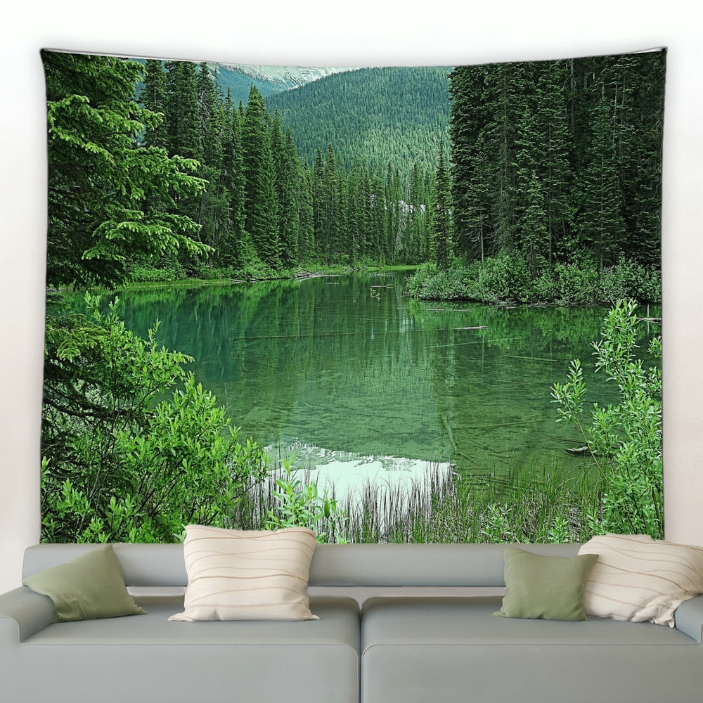 Natural Forest Landscape Large Wall r Tapestry Hippie Wall Hanging ...