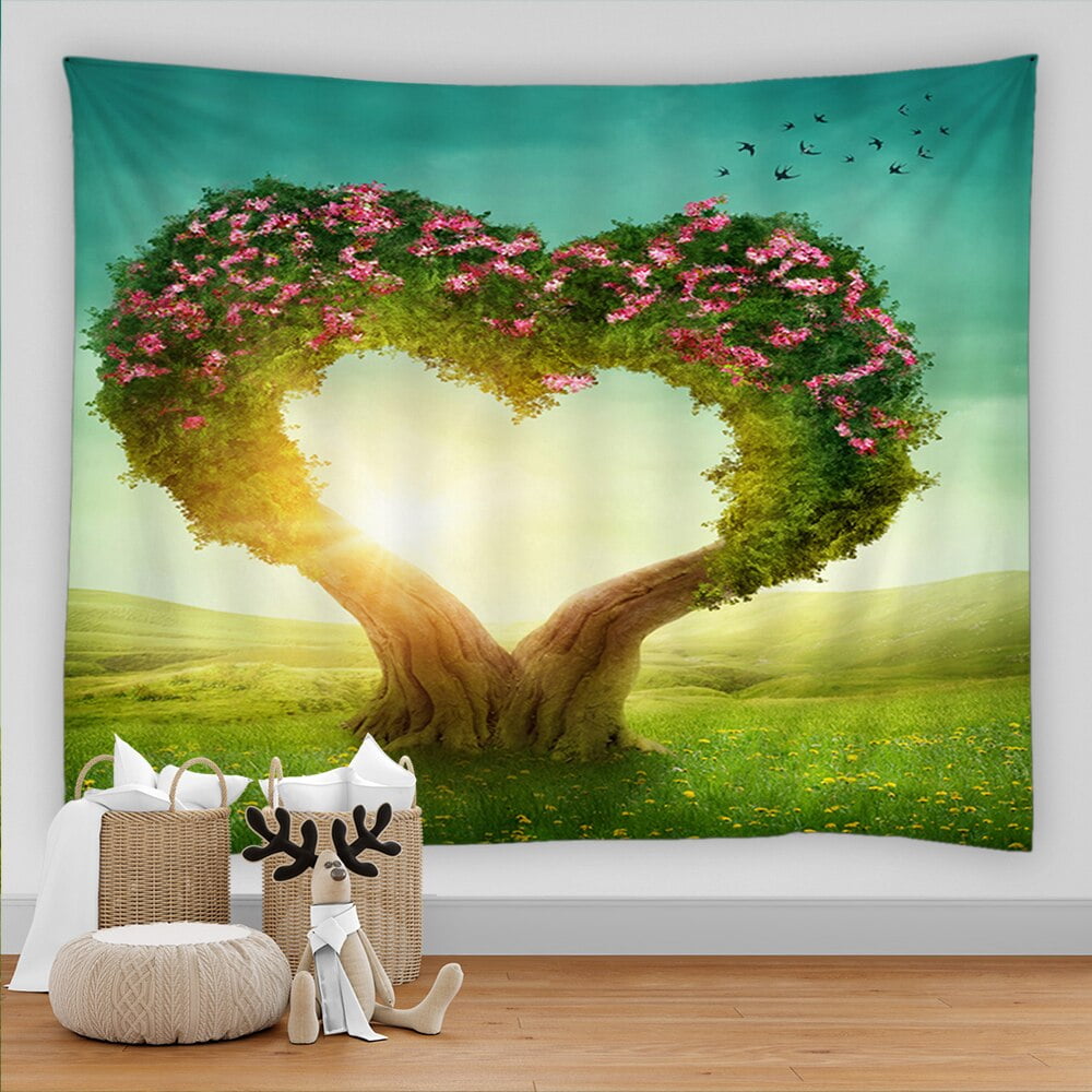 Natural Forest landscape Tapestry Psychedelic Mandala Wall Hanging Home ...