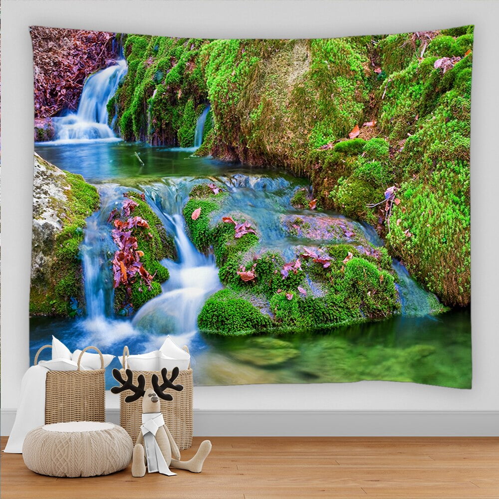 Natural Forest landscape Tapestry Psychedelic Mandala Wall Hanging Home ...