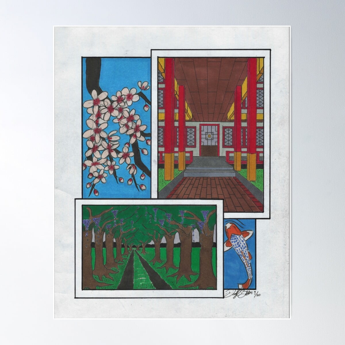 Natural Form Poster Wall Art, Modern Wall Decor For Living Room Bedroom ...