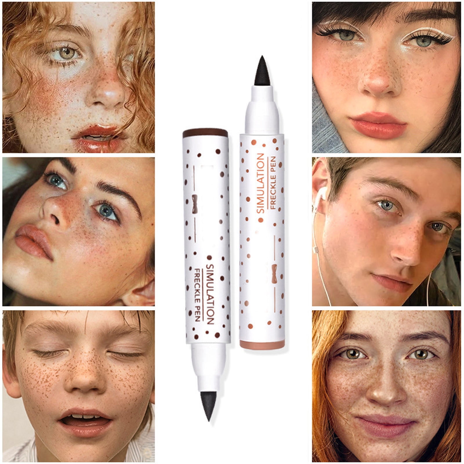Natural Freckle Makeup Pen, Lifelike Freckle Color, Long-lasting Soft ...