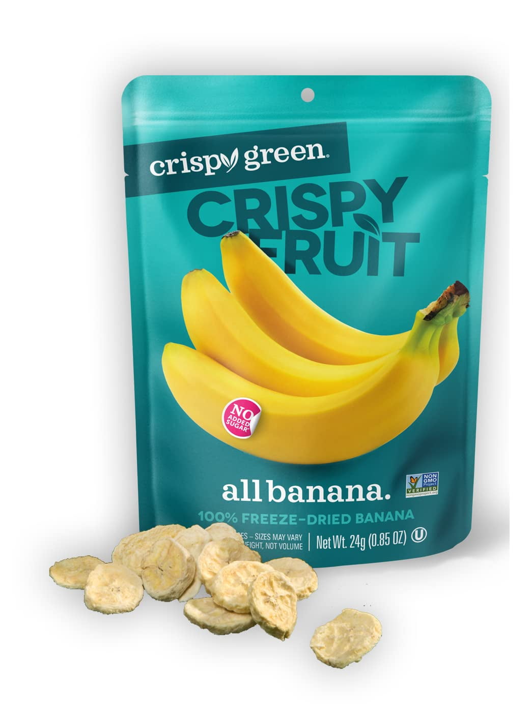 Natural Freeze Dried Fruit Banana Single Serve No Sugar Added 085 Ounce Pack Of 12