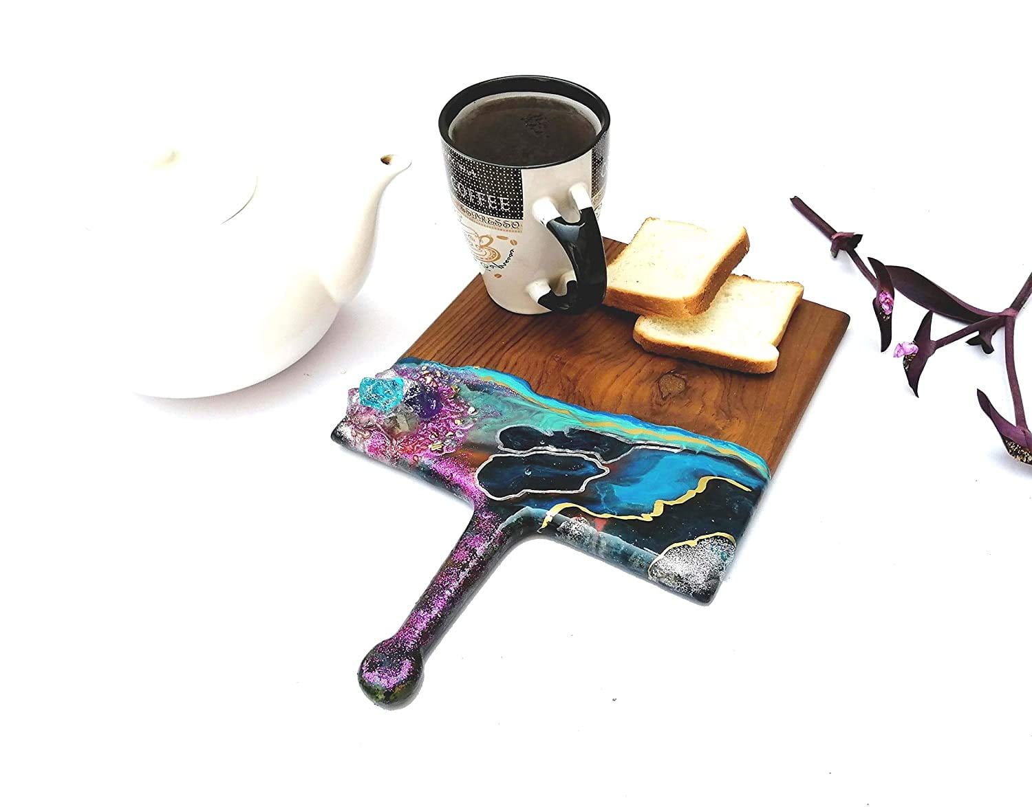 Natural Furniture India Epoxy Pizza Bat Epoxy Resin Pizza Bat Wood ...