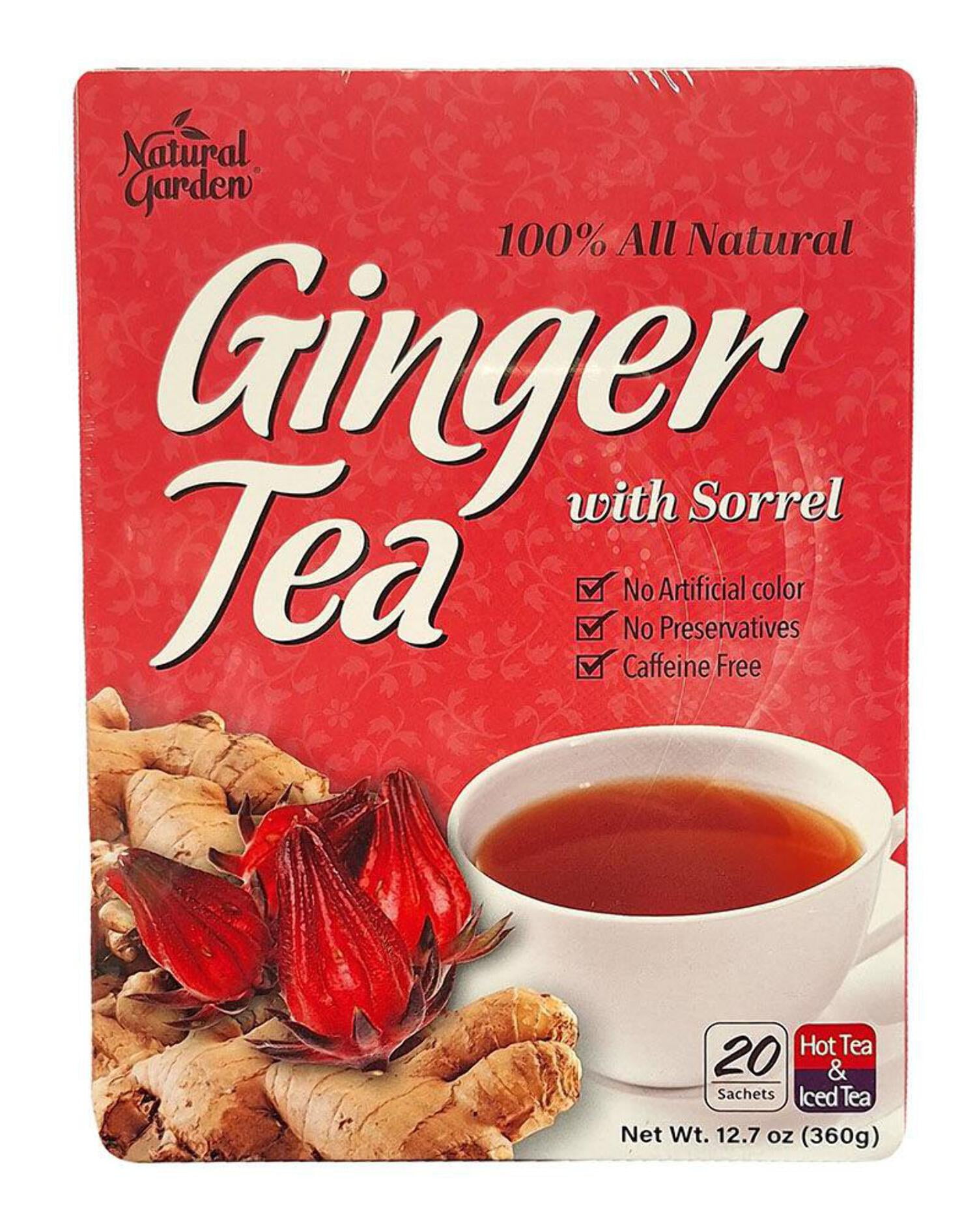 Natural Garden - Ginger Tea with Sorrel, 12.7 Ounces, 1 Box - Walmart.com