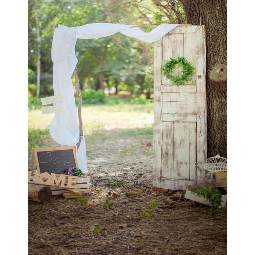 Natural Garden Tree Door Backdrop Photo background for Wedding Children ...
