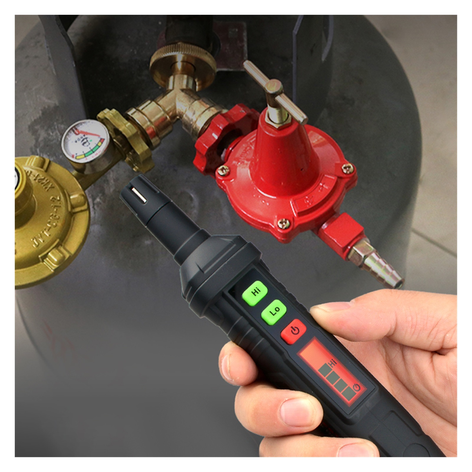 Natural Gas Detector Pen Type Leak Detector Combustible Gas Meter ...
