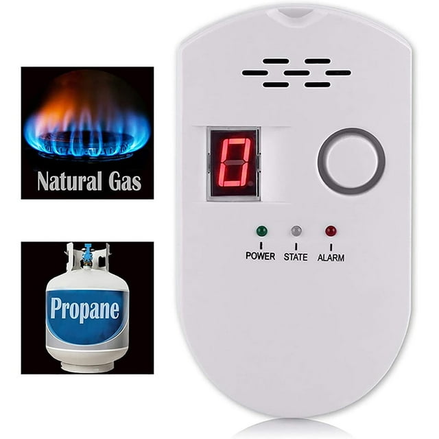 Home Natural Gas and Propane Detector with Leak Alarm, Sensor Monitor ...