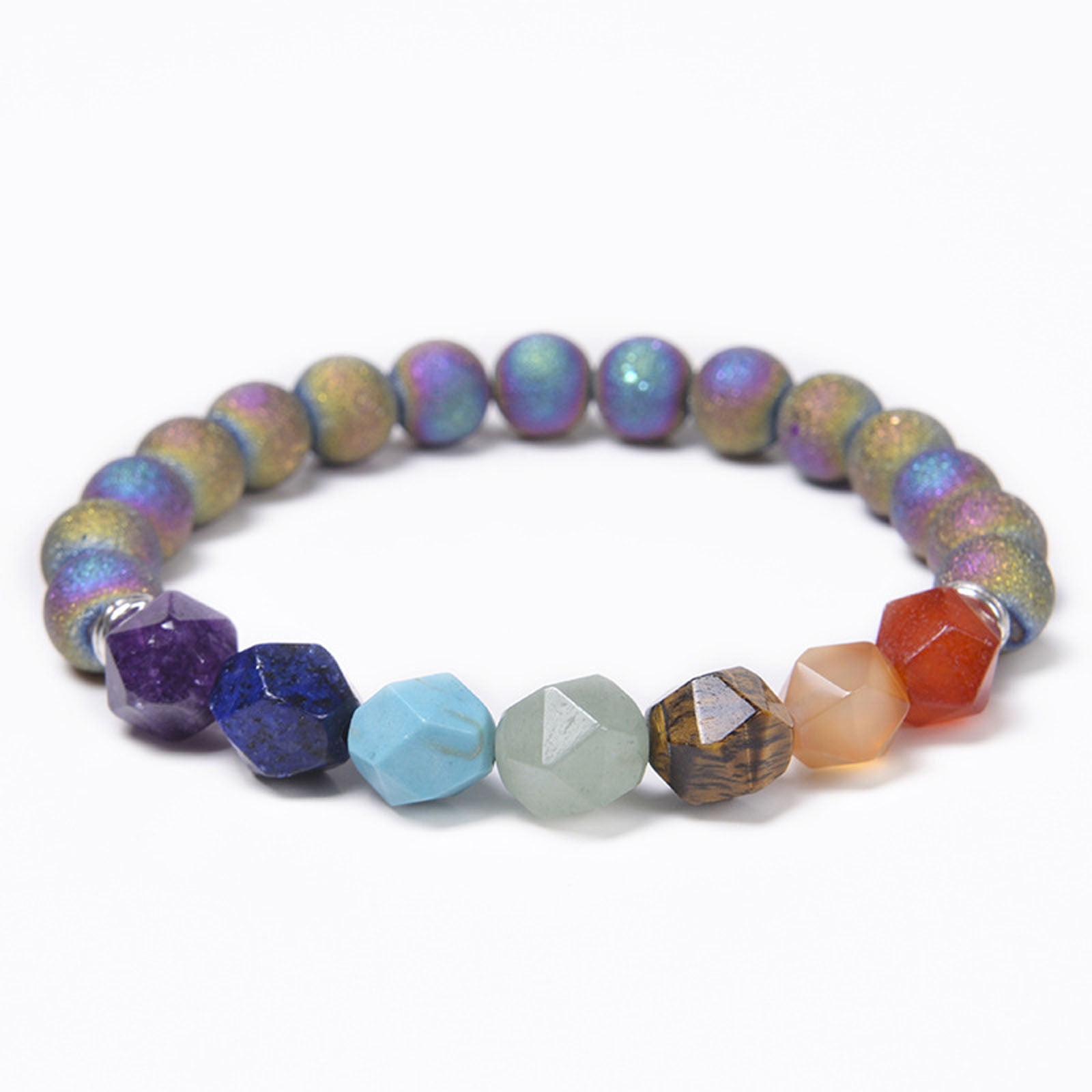 Natural Gem Semi Precious Reiki Healing Crystals Handmade Round Beads ...