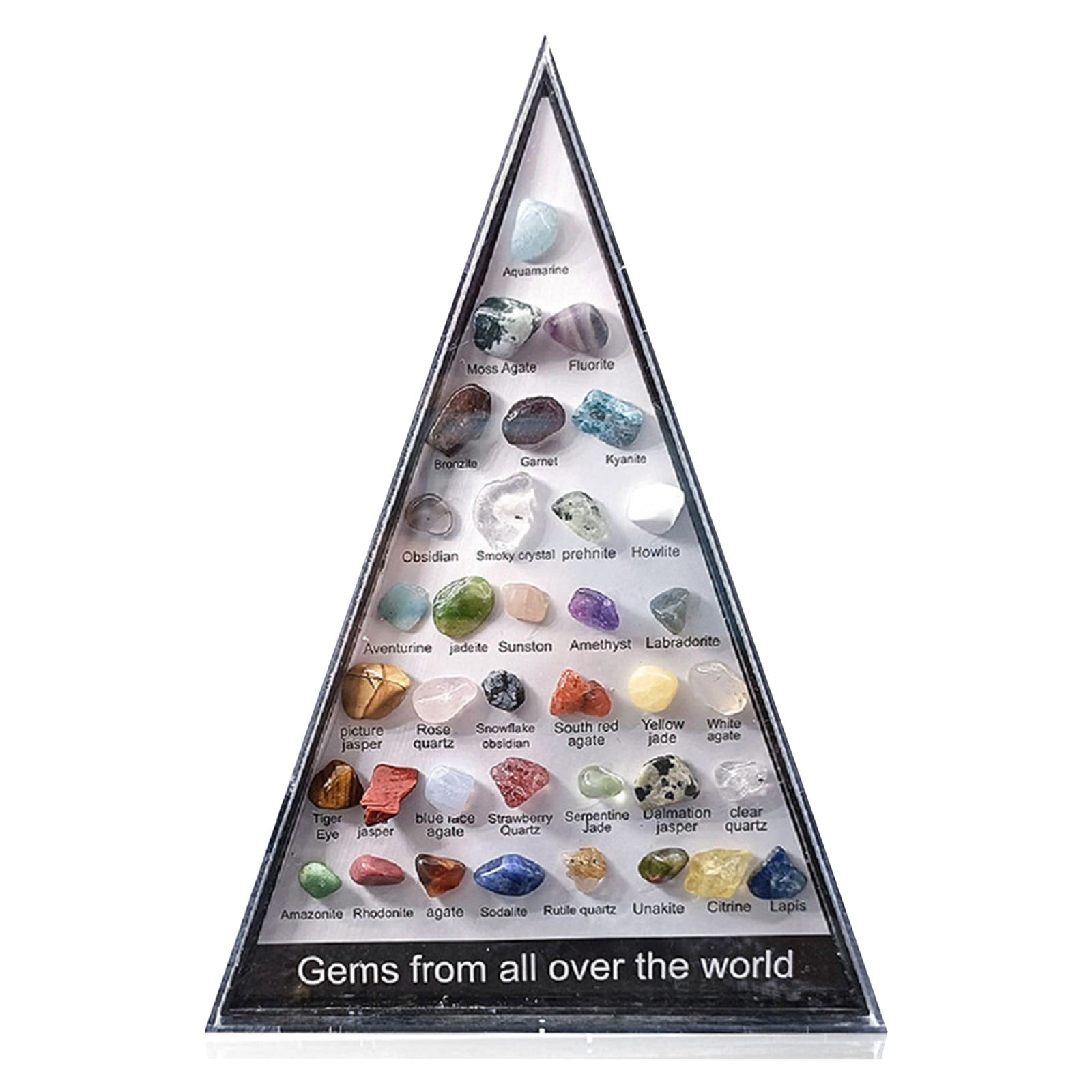 Natural Gem and Rock Collection for Kids - 36 Types of and Gemstones ...