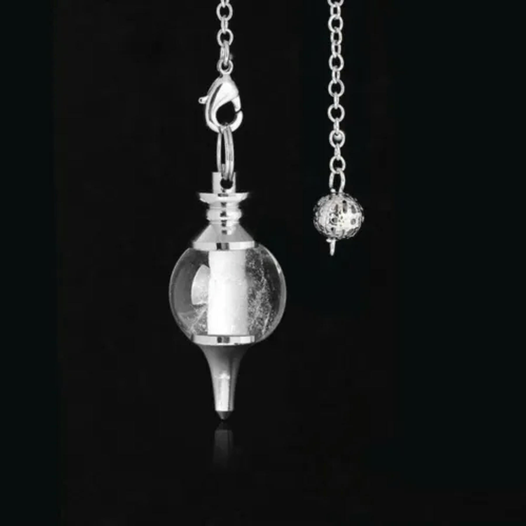 Natural Gemstone Crystal Pendulum Healing Dowsing Healing Reiki Pendant ...