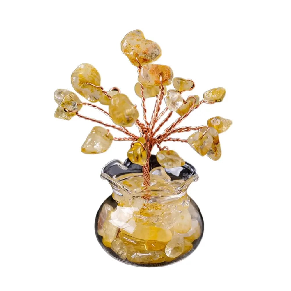 Natural Gemstone DIY Mini Crystal Gravel Tree Rose Quartz Amethyst ...