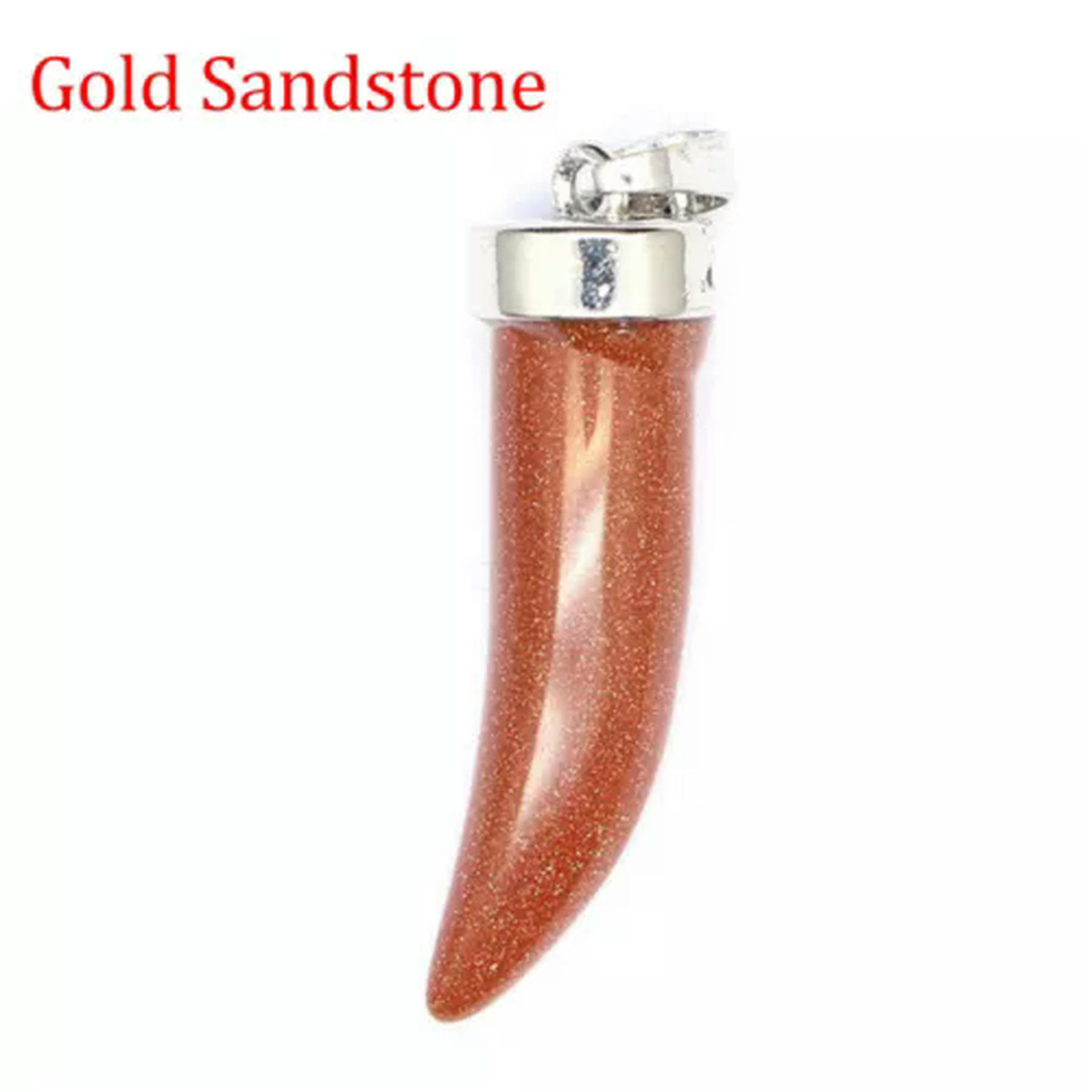 Natural Gemstones Ox Horn Bull Horn Reiki Chakra Healing Pendant Beads ...
