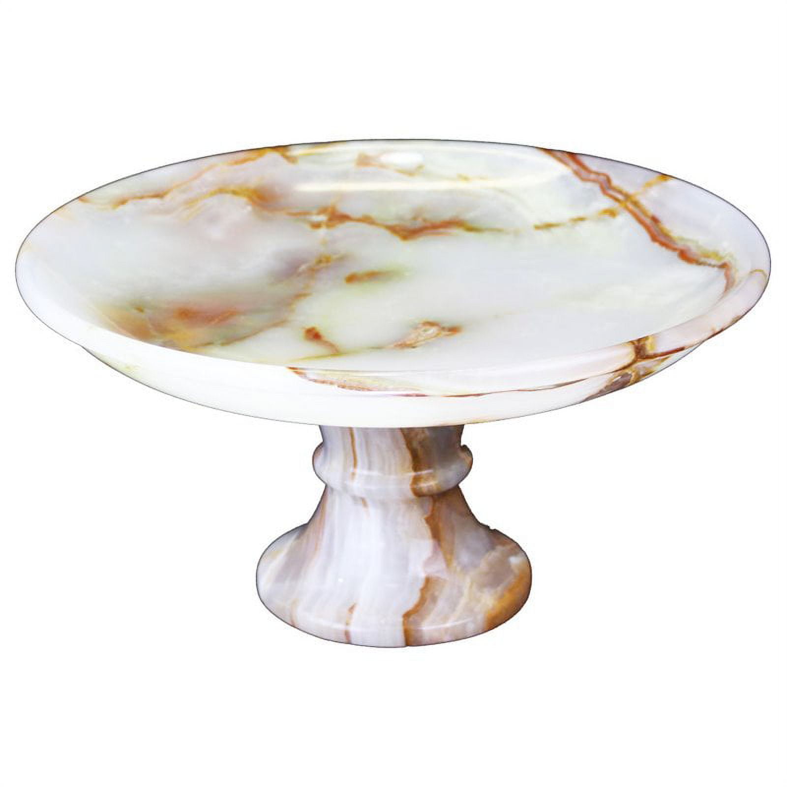 Natural Geo Modern Abstract Onyx Cake Stand in Multi-Color - Walmart.com