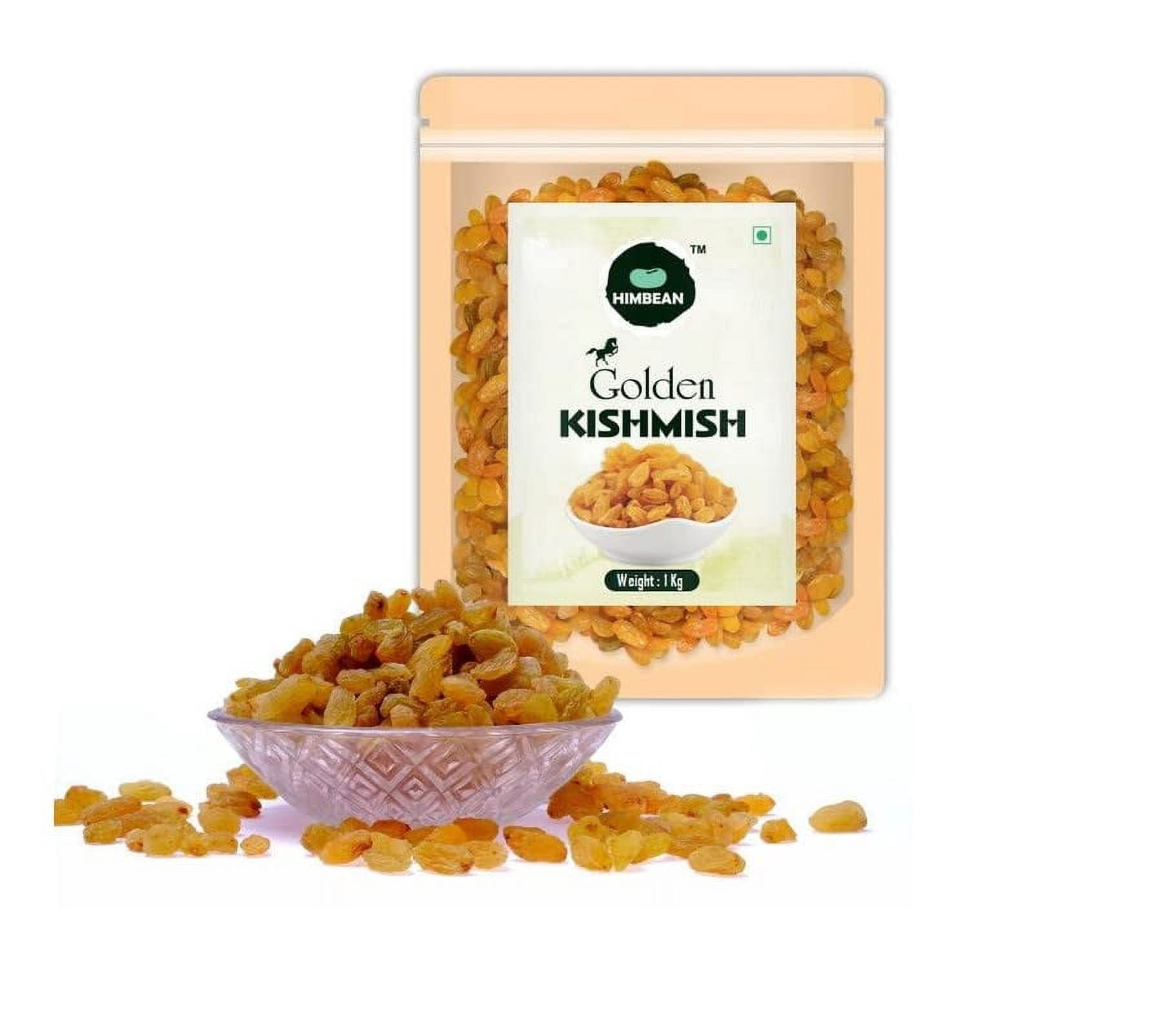 Natural Golden Raisins (Kishmish) By Himbean 1kg, | High In Dietary ...