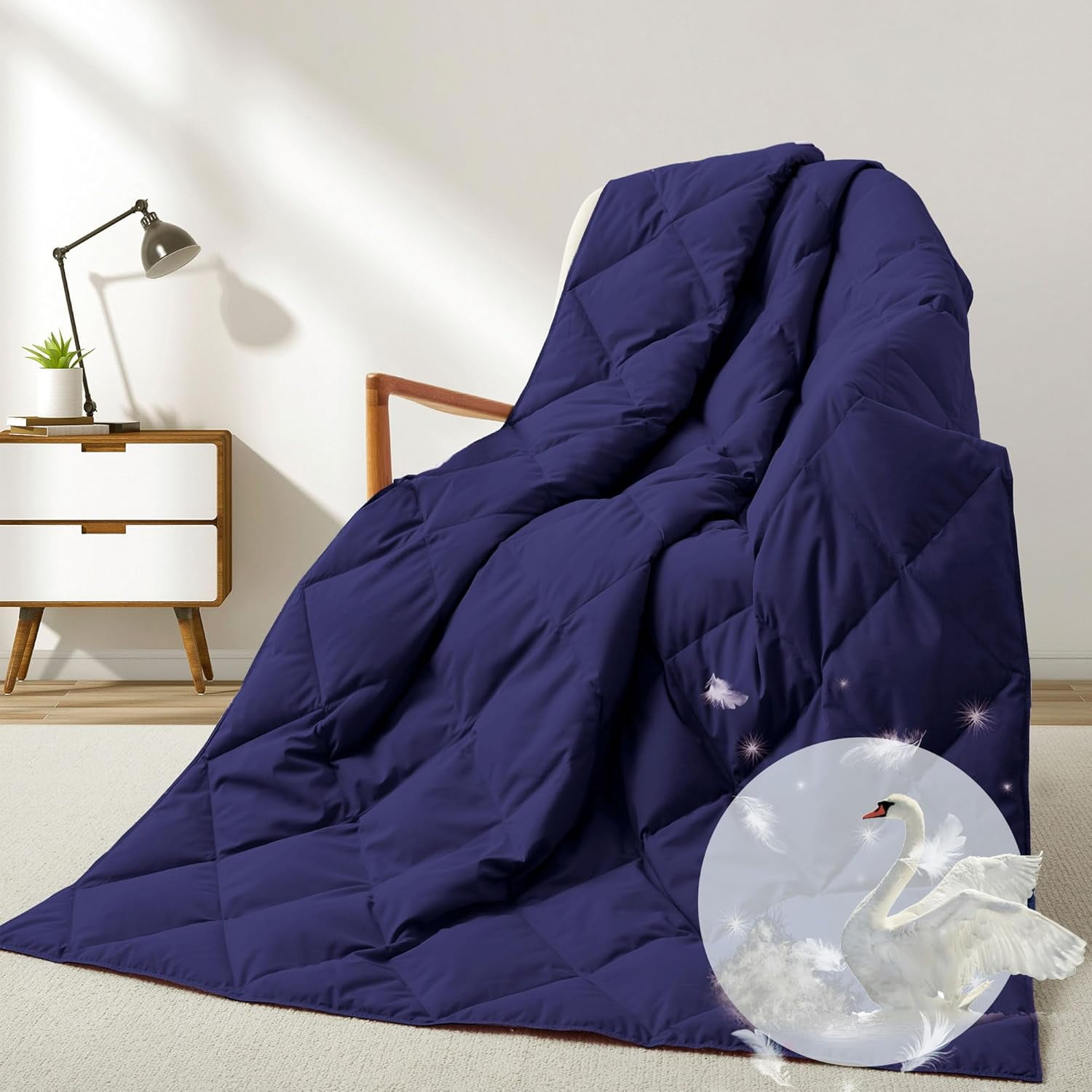 Natural Goose Down Throw Blanket Couch,Sofa Blanket Throw,Outdoor ...