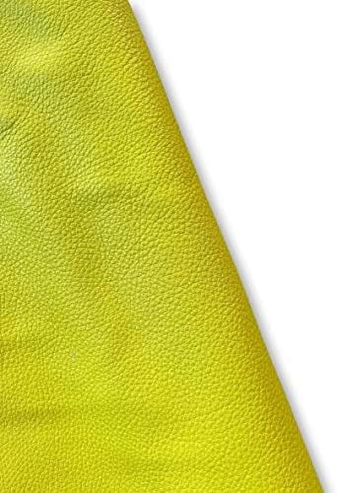 Natural Grain Cowhide Leather Skins (Lemon, 20 Square Feet (Full Side ...