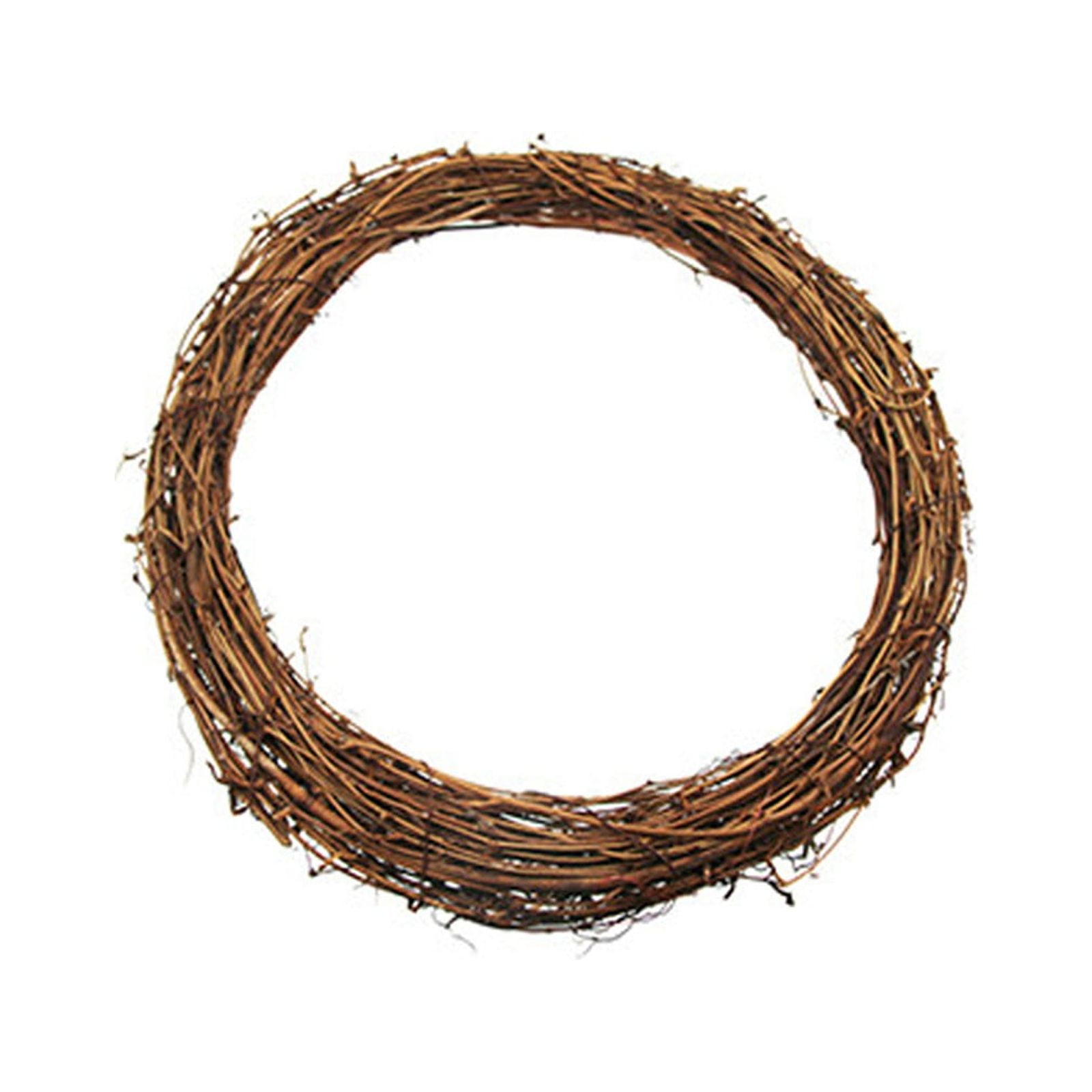 Natural Grapevine Wreath - 8 10 12 15 20cm DIY Hanging Wreath for Door ...