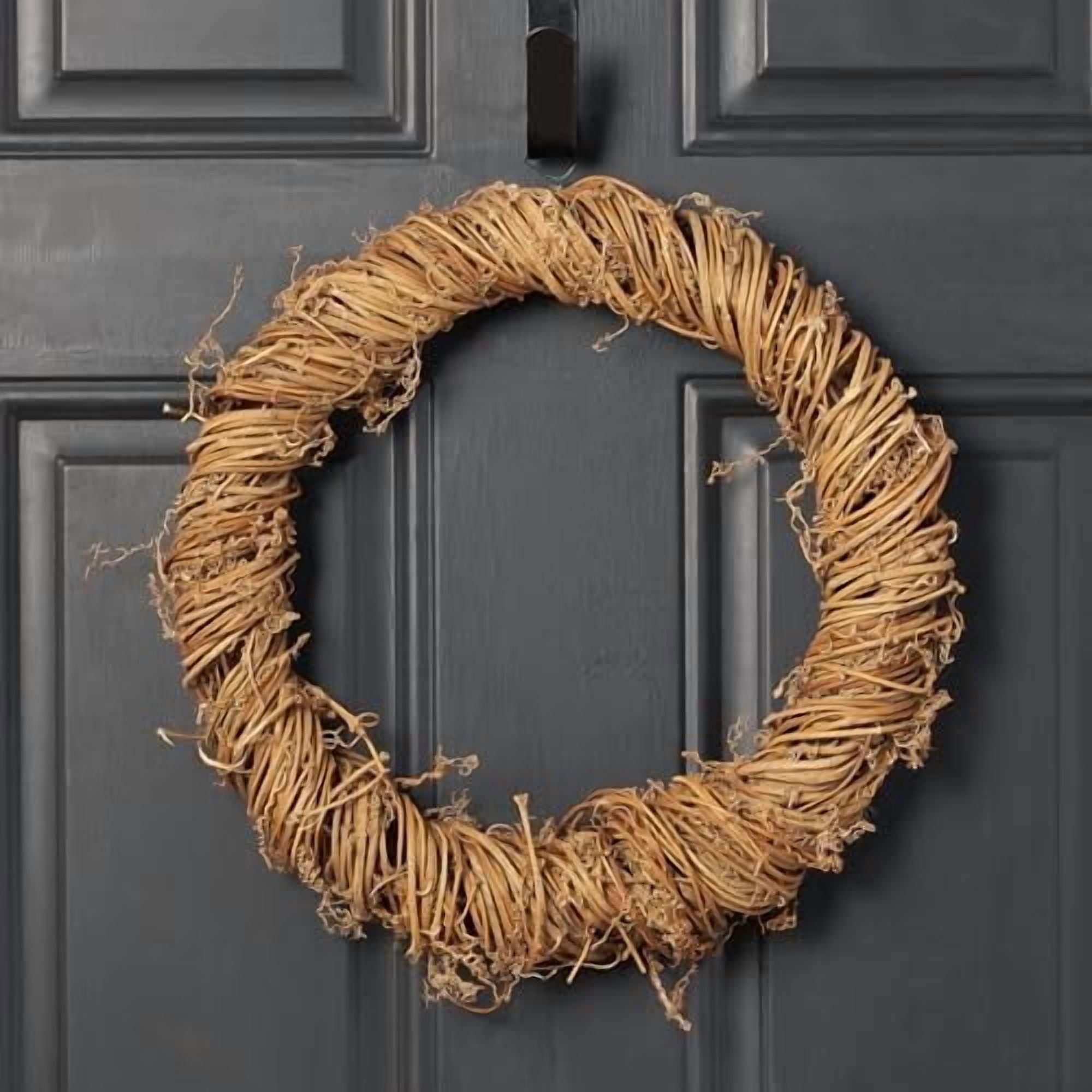 Natural Grapevine Wreath Base, 22 Inch Diameter x 4 Inch Deep, Indoor ...