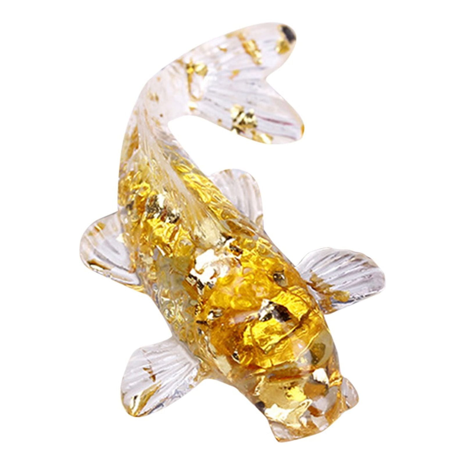 Natural Gravel Fish Shape Small Ornaments Decorative Office Surface ...