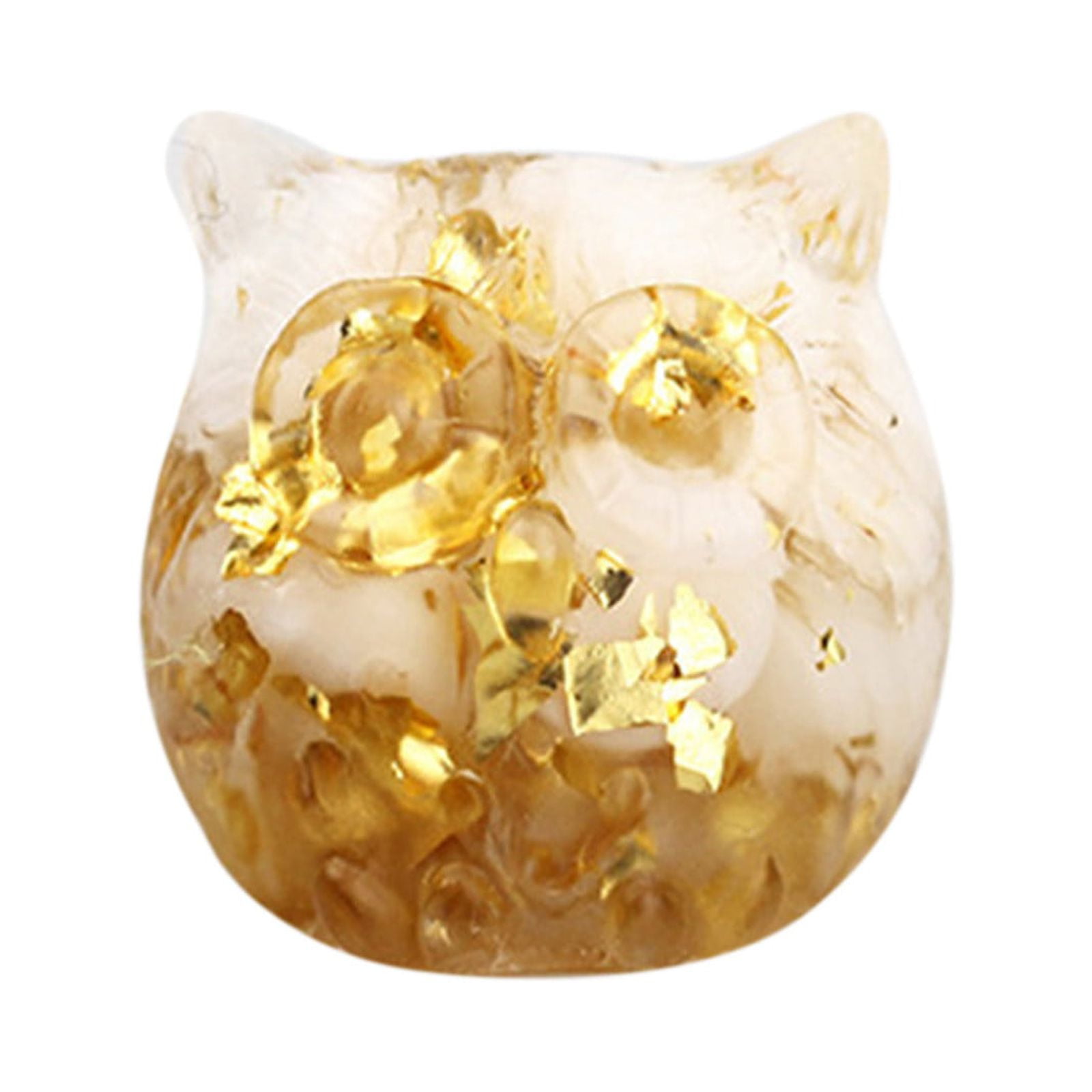 Natural Gravel Handmade Glue Owl Animal Small Ornament - Walmart.com