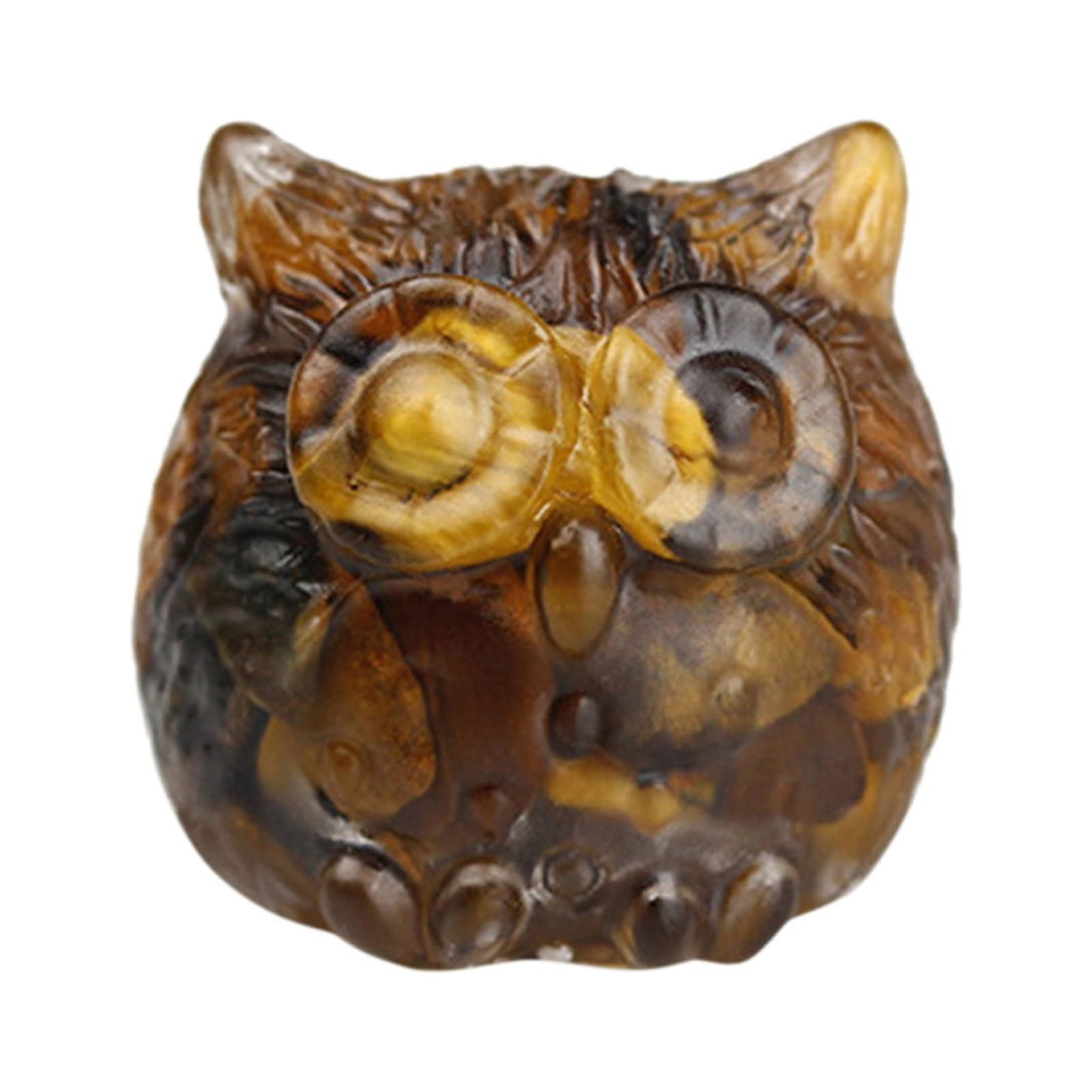 Natural Gravel Handmade Glue Owl Animal Small Ornament - Walmart.com