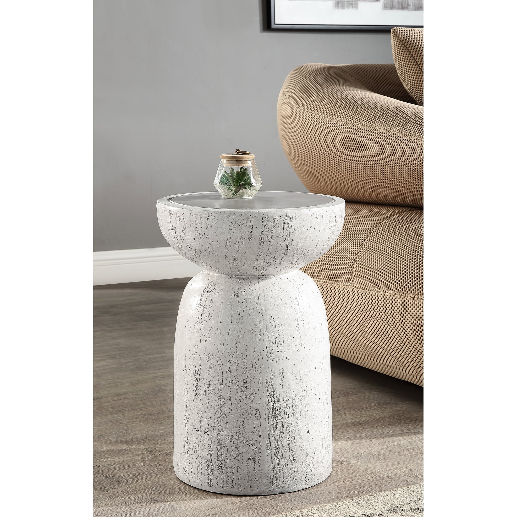 Natural Gray Concrete Table - Lightweight, Design, Fits Modern And ...