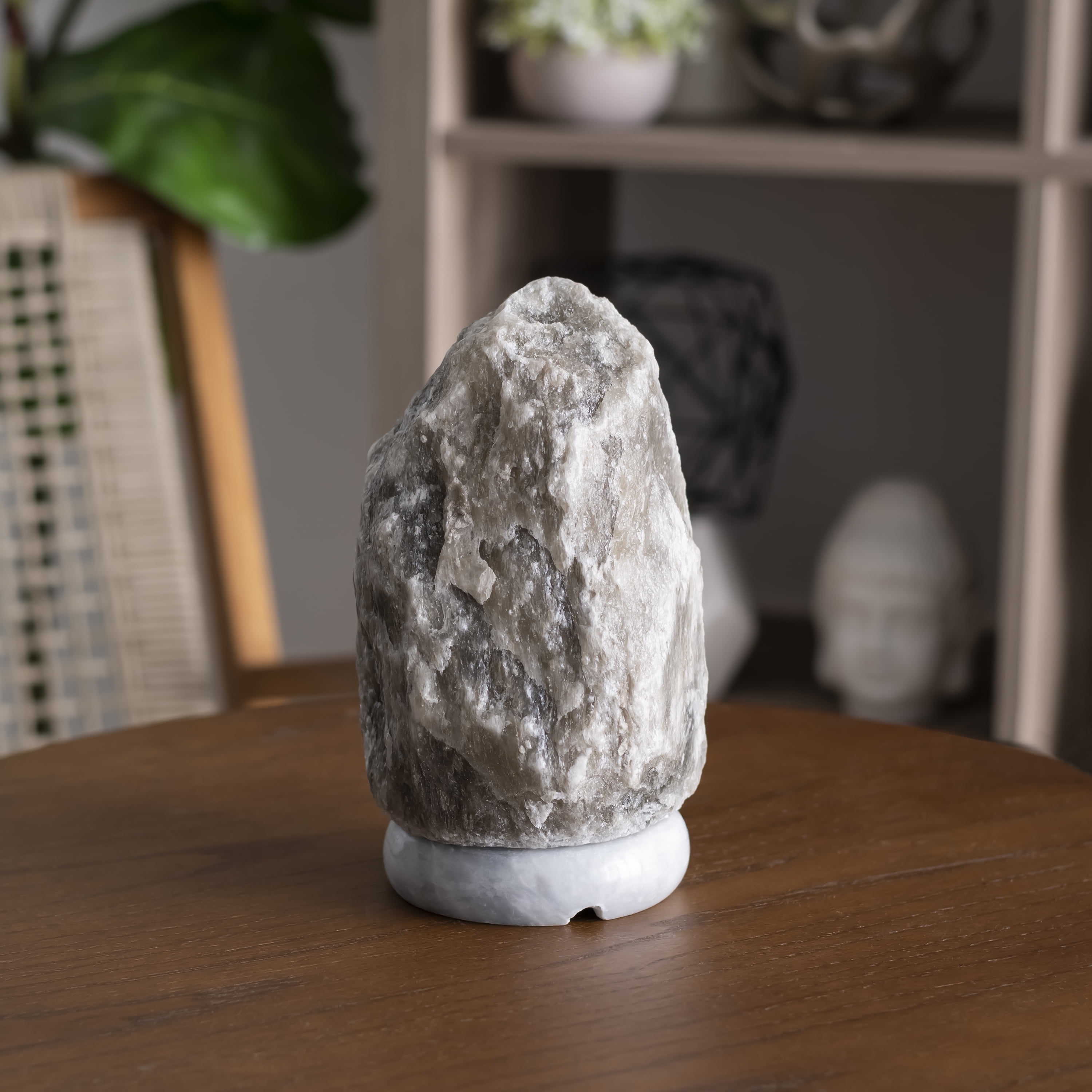 Himalayan Rock Light - Natural Gray Salt Lamp (6-8 lb) - Walmart.com