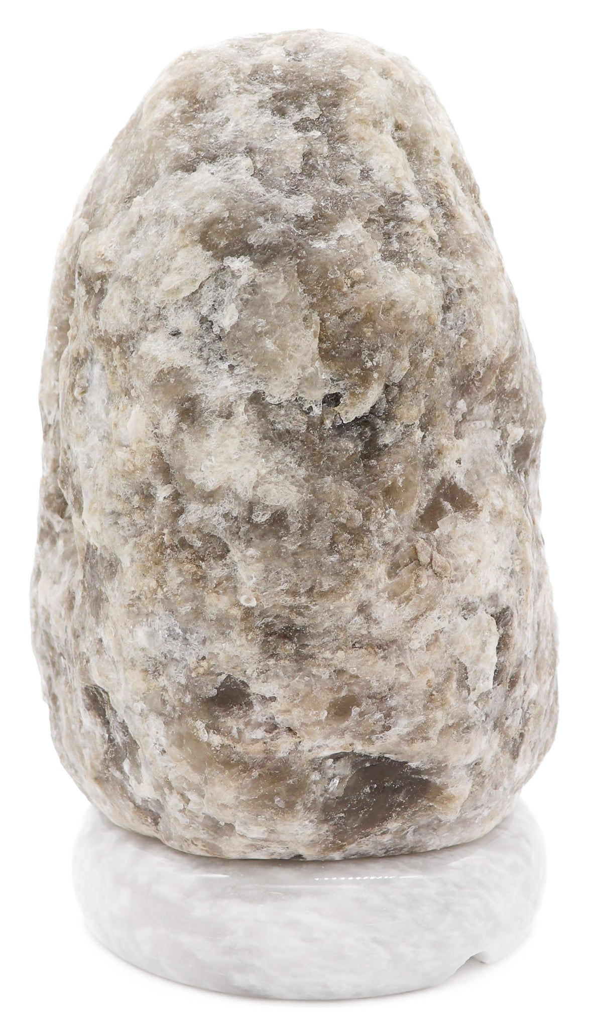 Natural Gray Salt Lamp (9-11 lb) (4-5 KG) w/ Gray Marble Base - Walmart.com