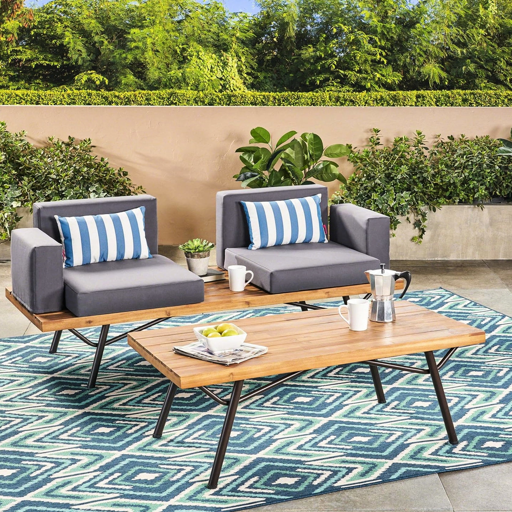 Natural + Grey Color Scheme | Patio Decor Enhancement | Add a Touch of ...