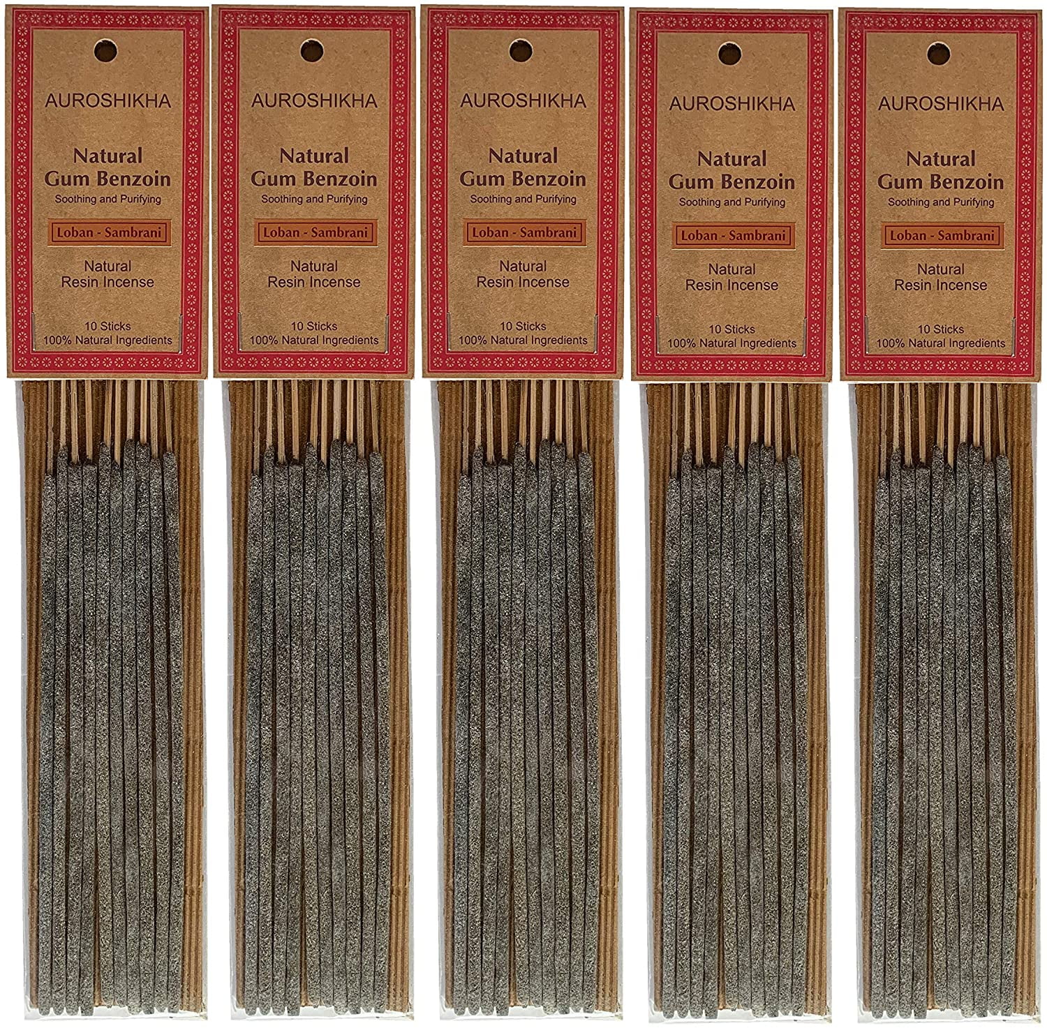 Natural ~ Gum Benzoin ~ Loban - Sambrani Incense Sticks (5 Pack Total ...