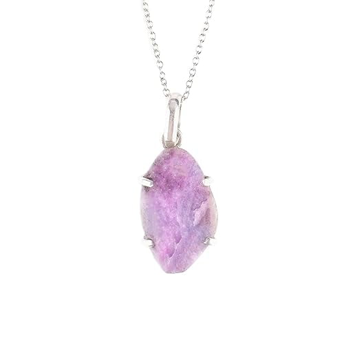 Natural Hackmanite Pendant Necklace, Color Changing Necklace, 925 ...