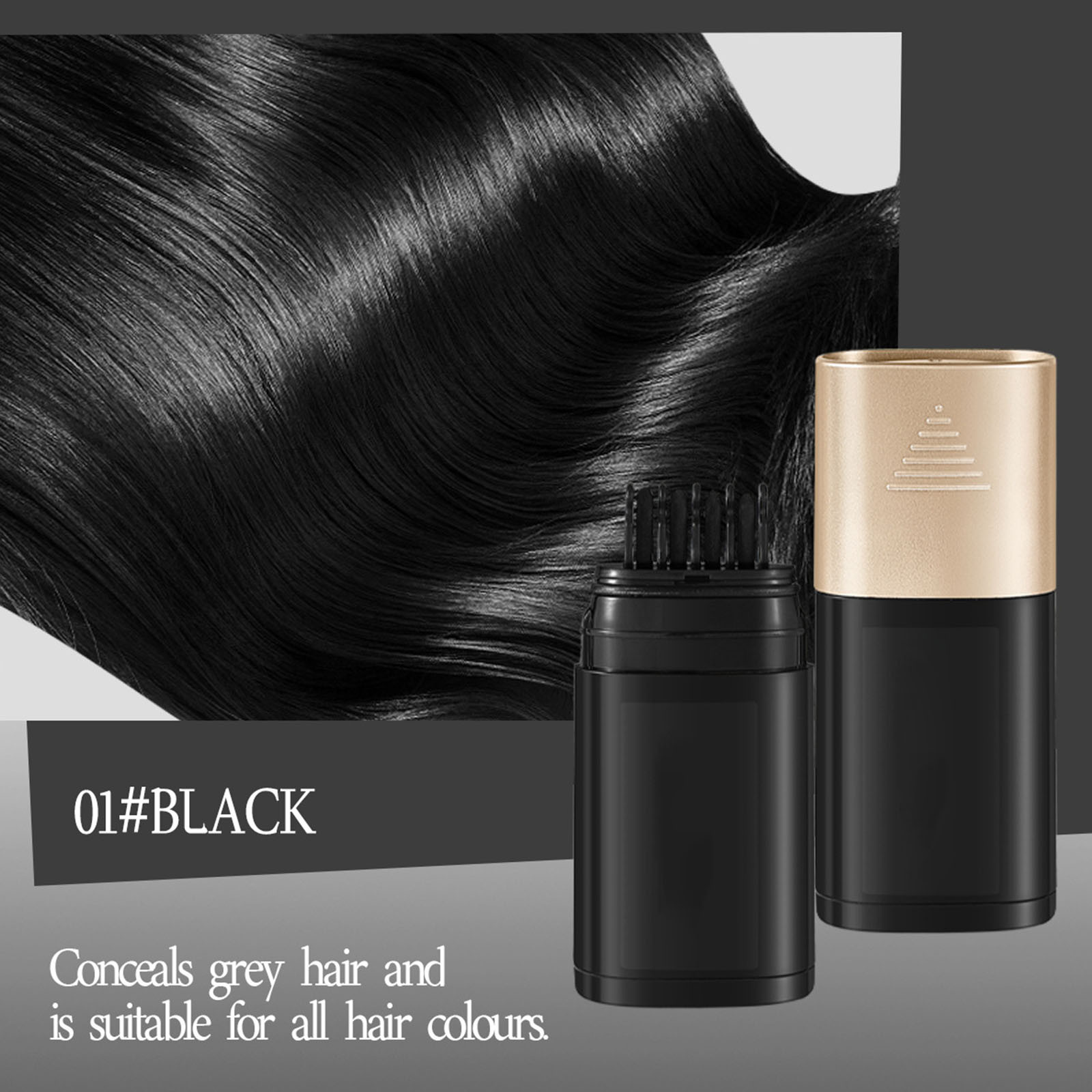 Natural Hair Color Cover Pen for Gray Hair - Instant White Hair ...
