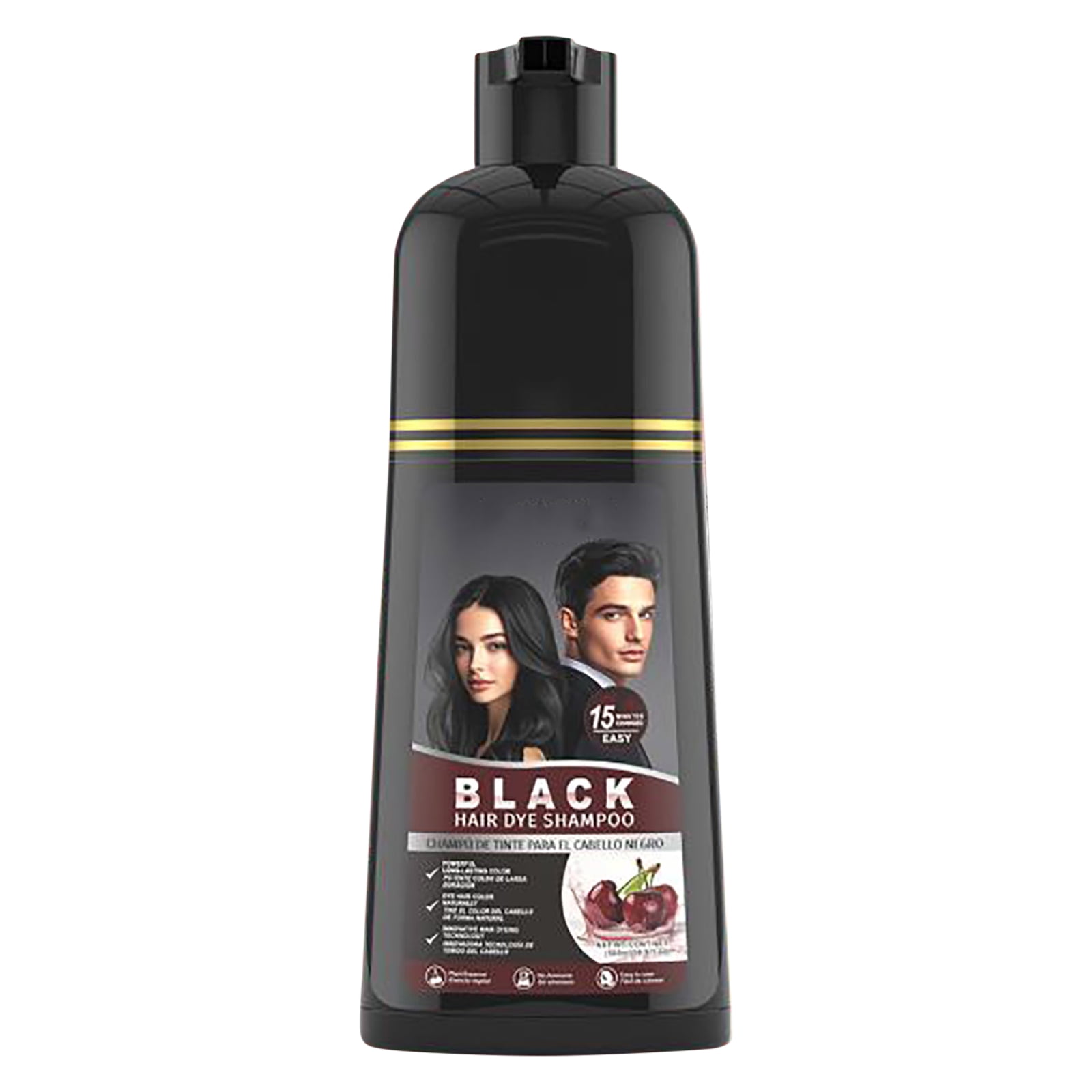 Natural Hair Dye Shampoo Ammonia Free Covers White Hair Lasting Color ...