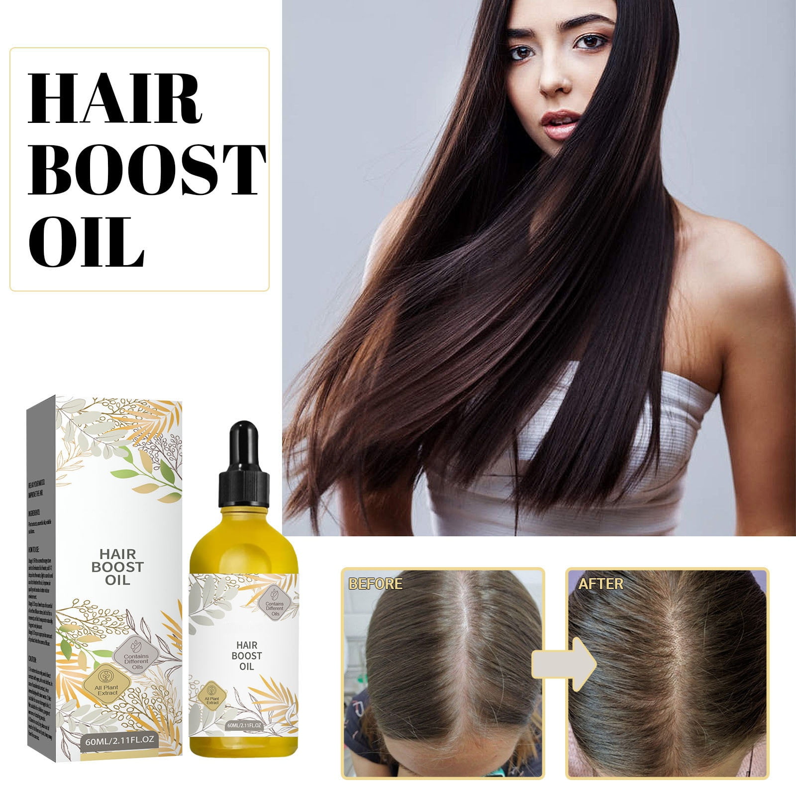Natural Hair Growth Oil, Rosemary Oil For Hair Growth Organic, Pure ...