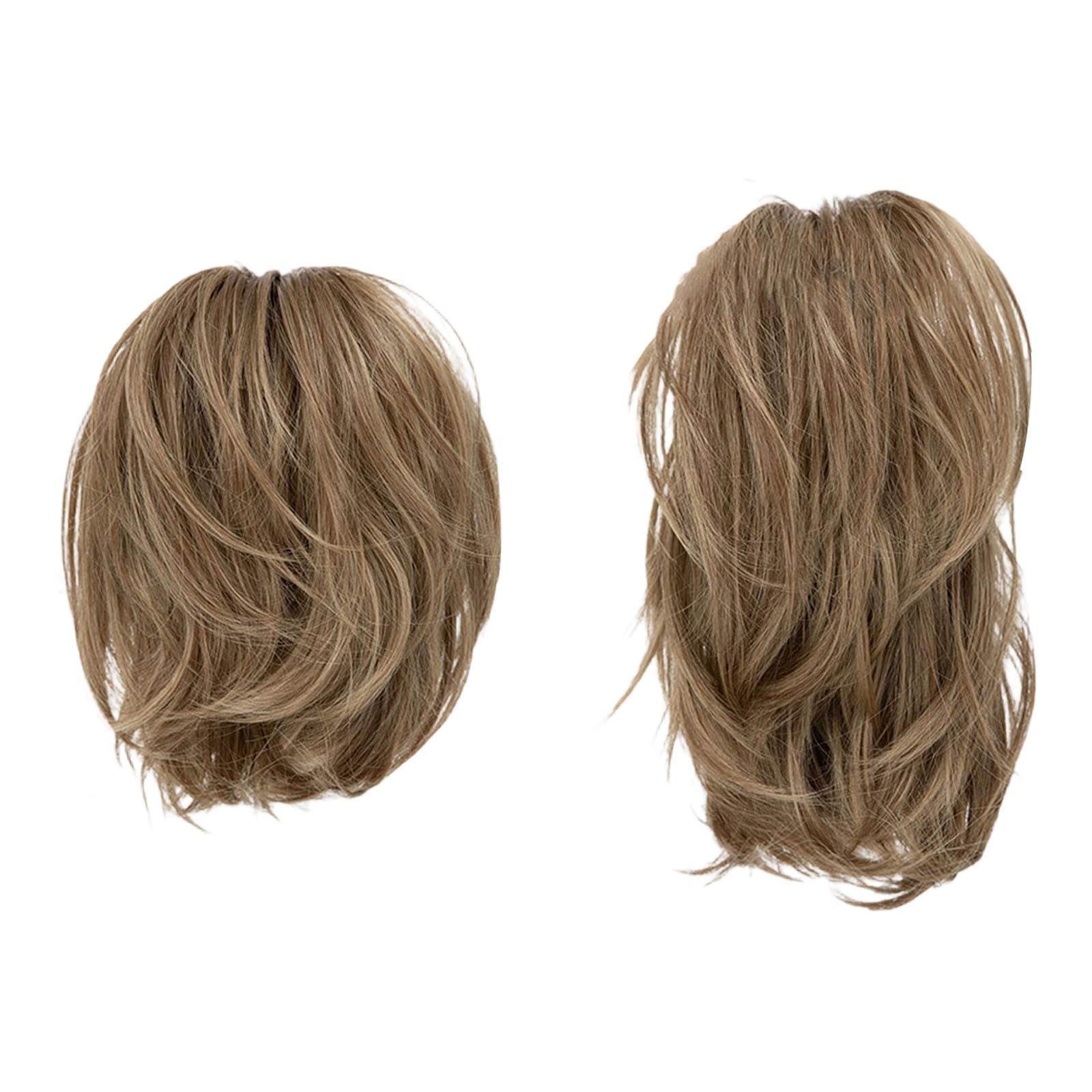 Natural Hair Piece with Bendable Wire - Messy Bun Clip for Women Easy ...