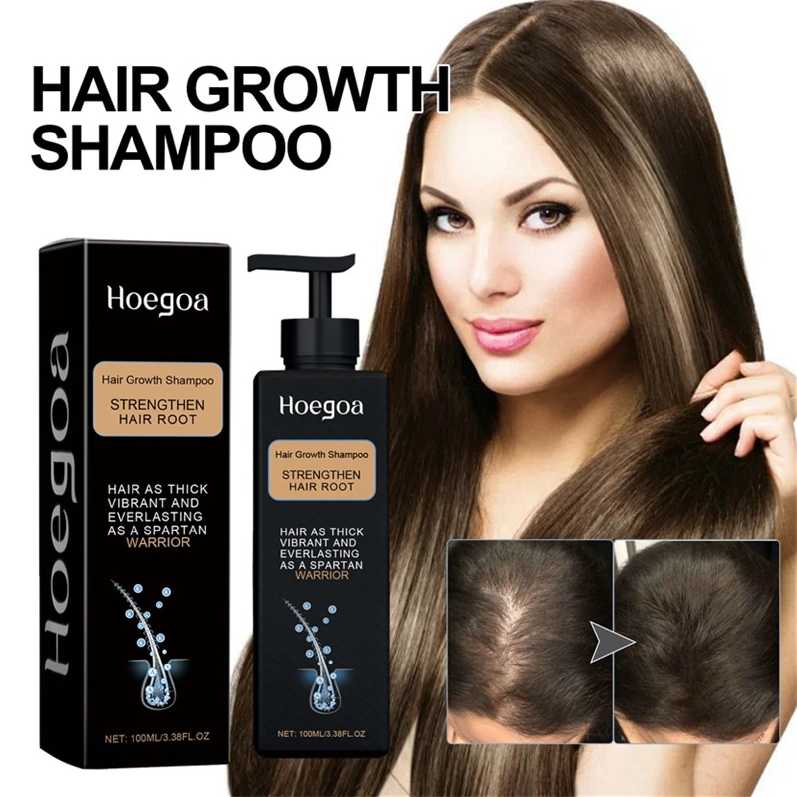 Natural Hair Regrowth Shampoo for Men,Promotes Scalp Circulation and ...