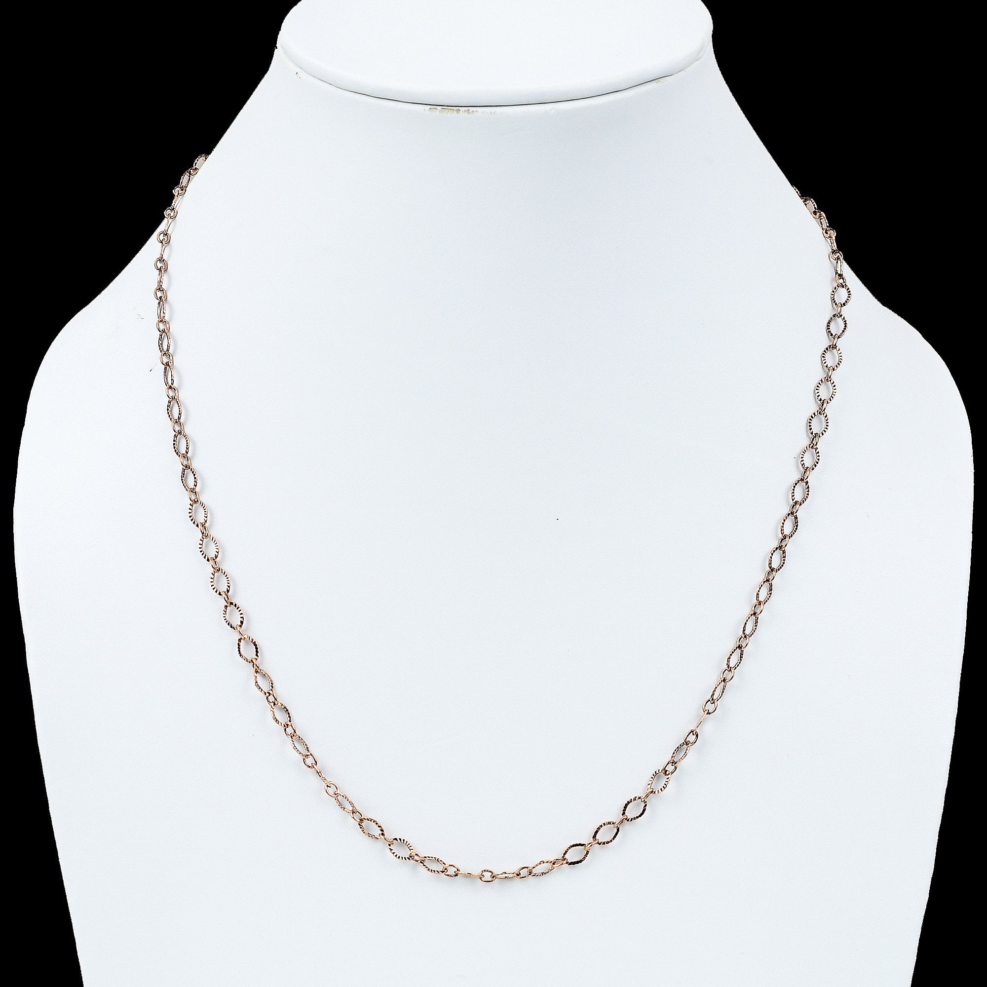 Natural Handmade Pure Copper Chain Solid Raw Copper Finished Chain 18 ...