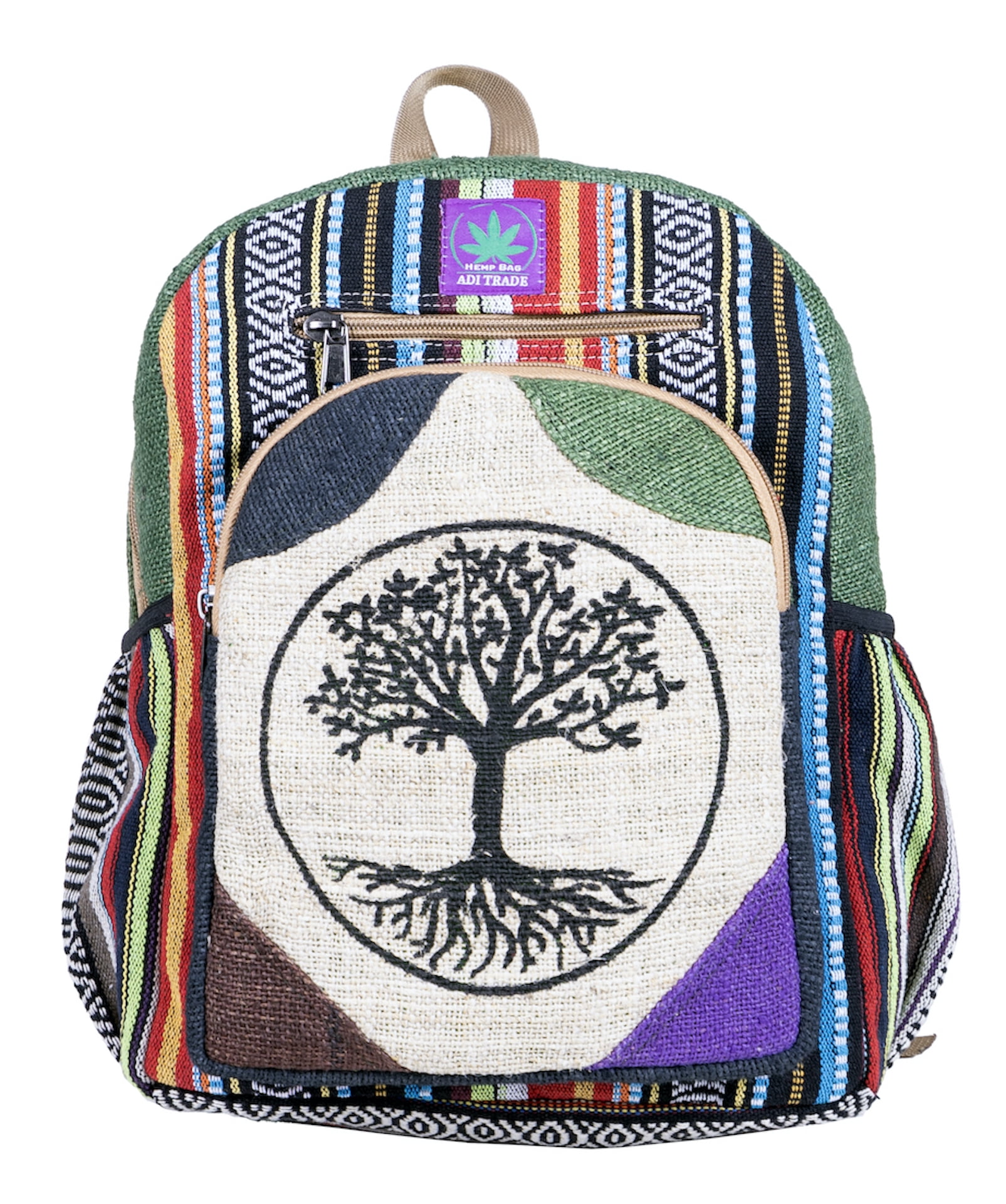 Natural Handmade-Unique design Hemp Hippie backpack, very popular in ...