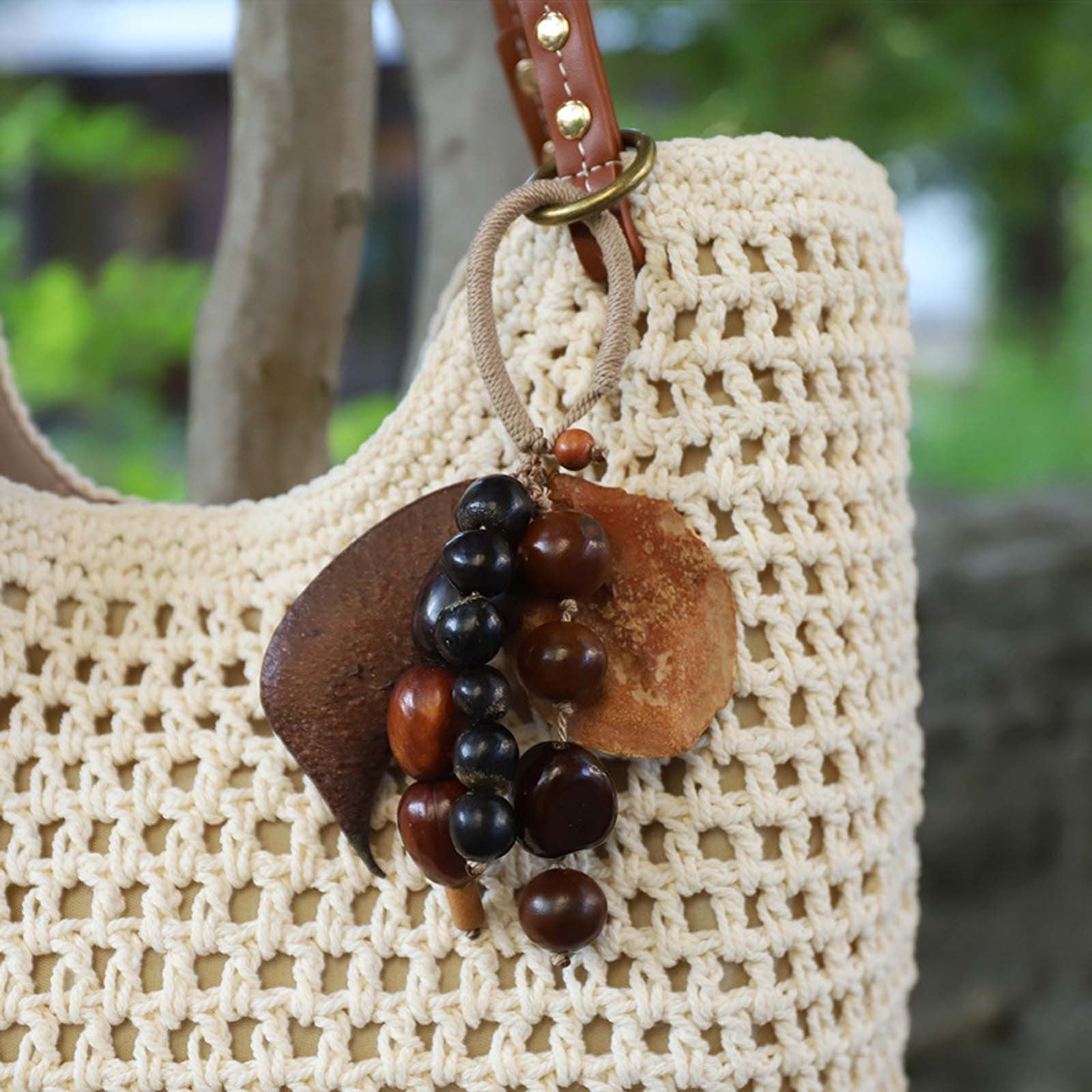 Natural Healing Wind Chimes Handcrafted from Shells and Nuts Soothing ...