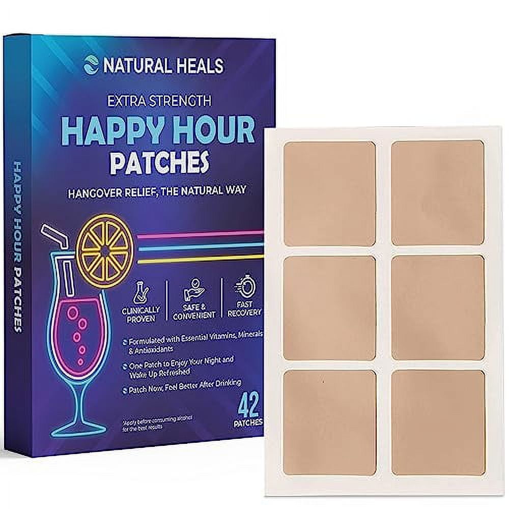 Natural Heals Party Patches 42 Pack for a Better Morning, After Party ...