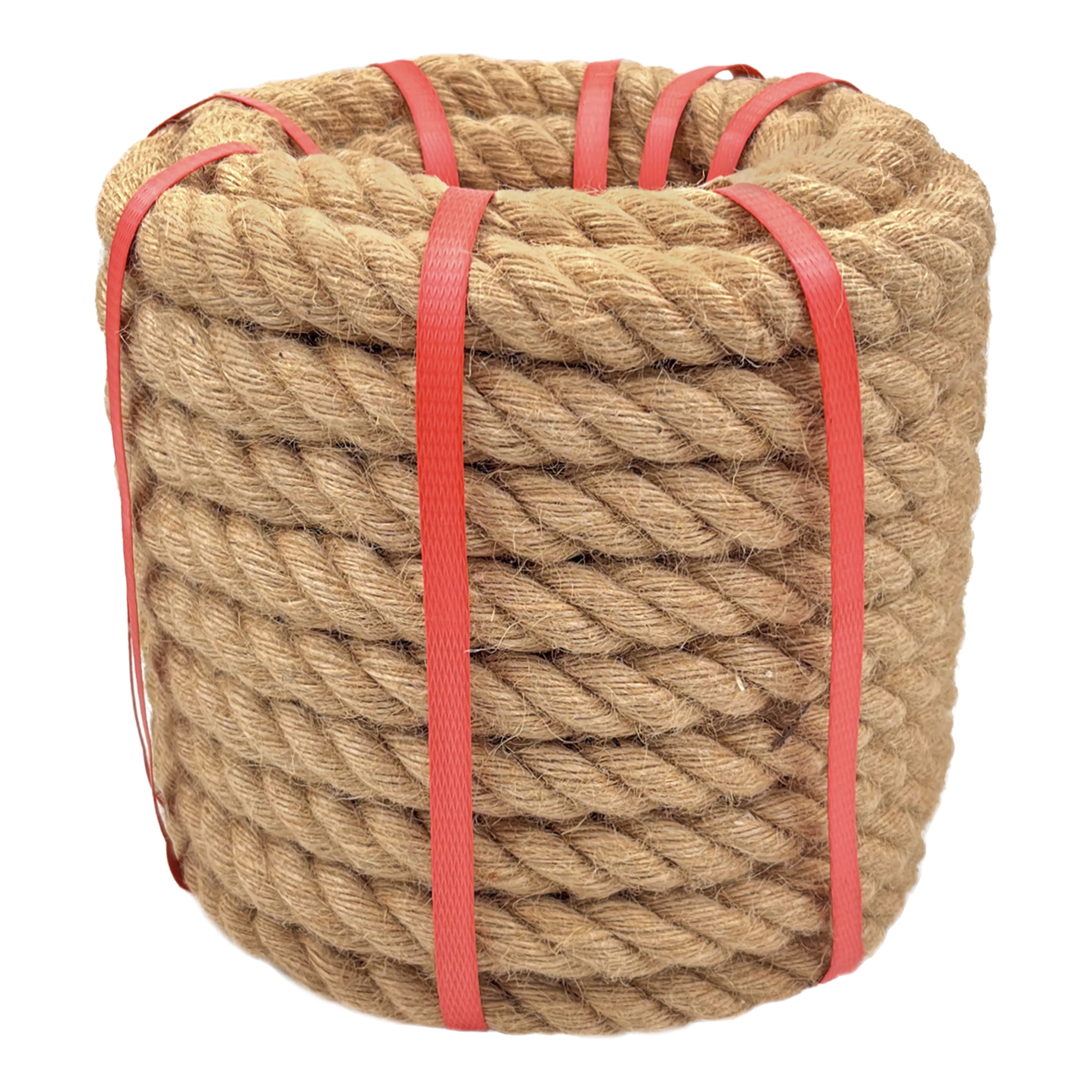 Natural Hemp Rope (1 in X 50 Ft) Twisted Manila Rope Thick Jute Rope ...