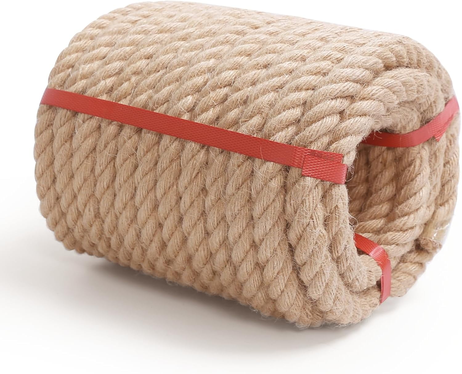 Natural Hemp Rope,3/4 Inch×50 Ft Jute Rope, Twisted Manila Rope, Twine String Indoor Outdoor DIY ...