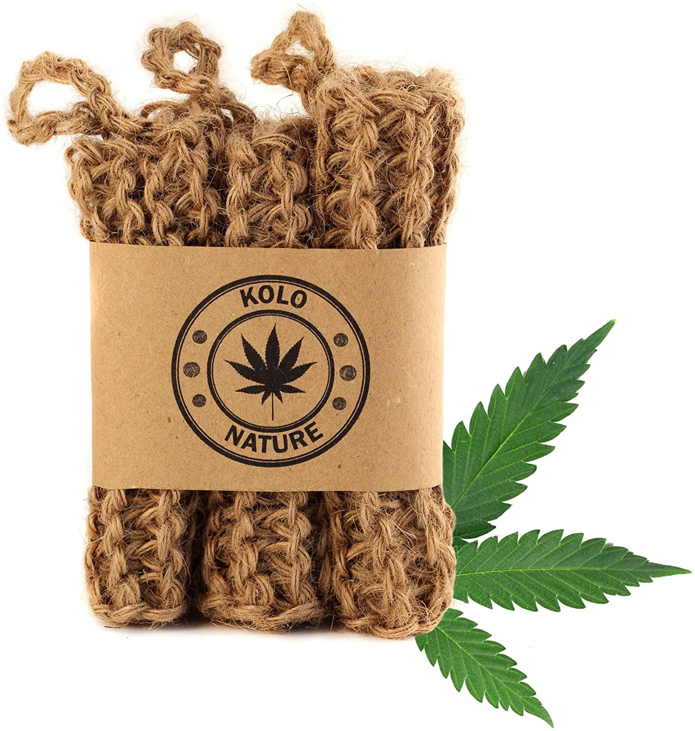 Natural Hemp Sponges for Dishes - Biodegradable Scrubber for ...
